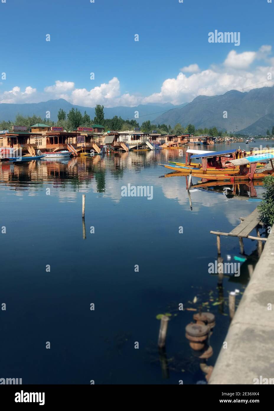 Beautiful view of Dal lake in Srinagar, India Stock Photo - Alamy