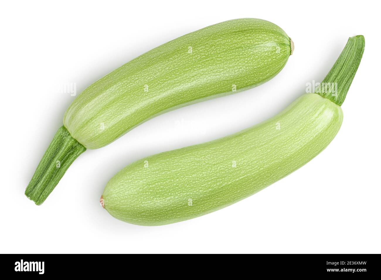 zucchini or marrow isolated on white background with clipping path and ...