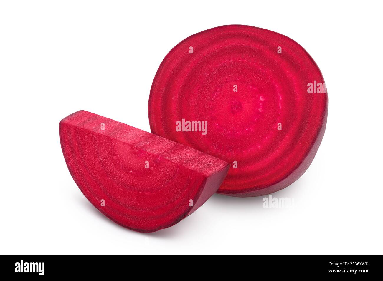 beetroot slice isolated on white background with clipping path and full ...