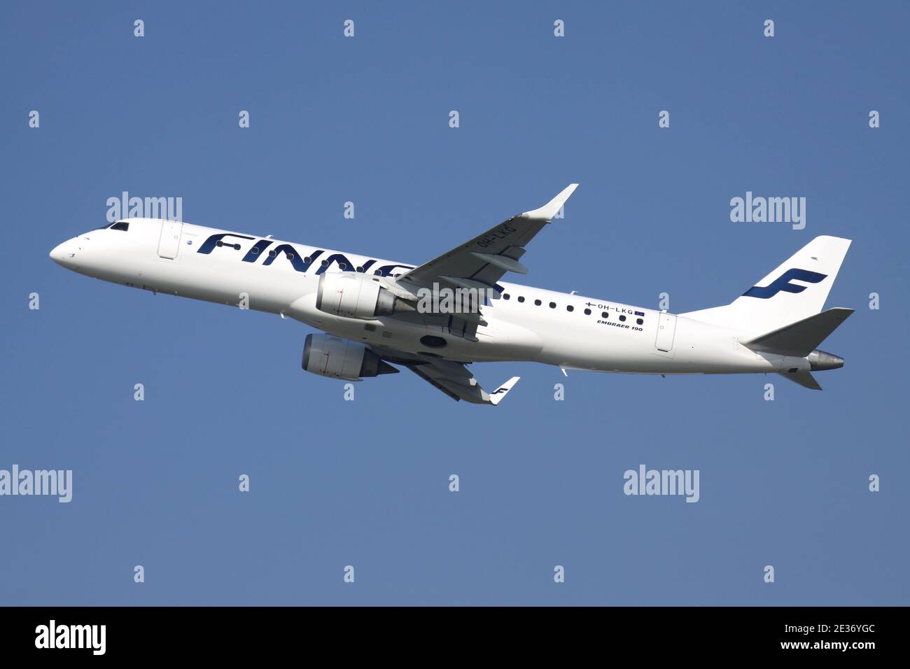 Finnish Finnair Embraer 190 with registration OH-LKG just airborne at ...