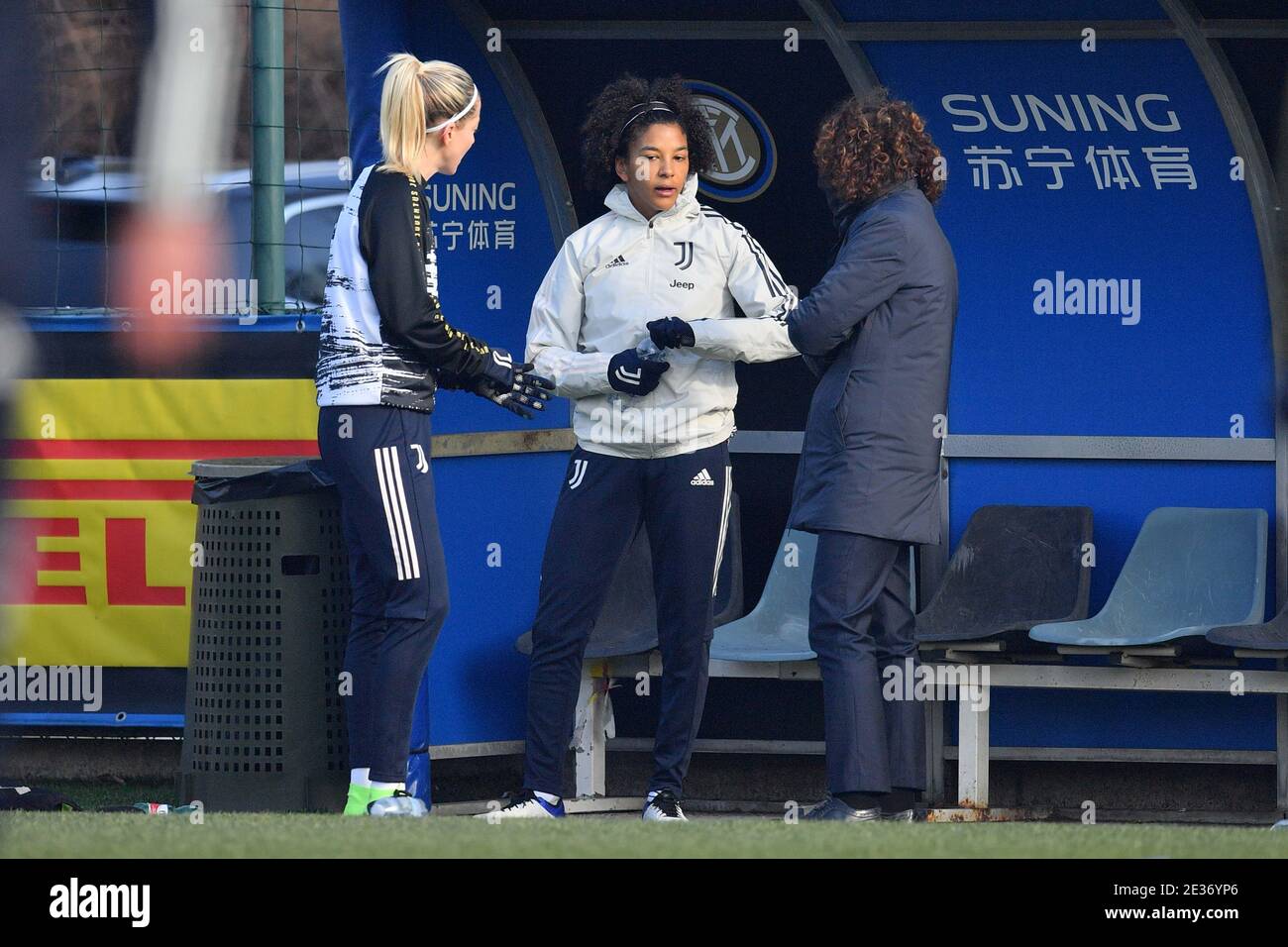 Milan, Italy. 17th Jan, 2021. Sara Gama (#3 FC Juventus) during warm-up ...