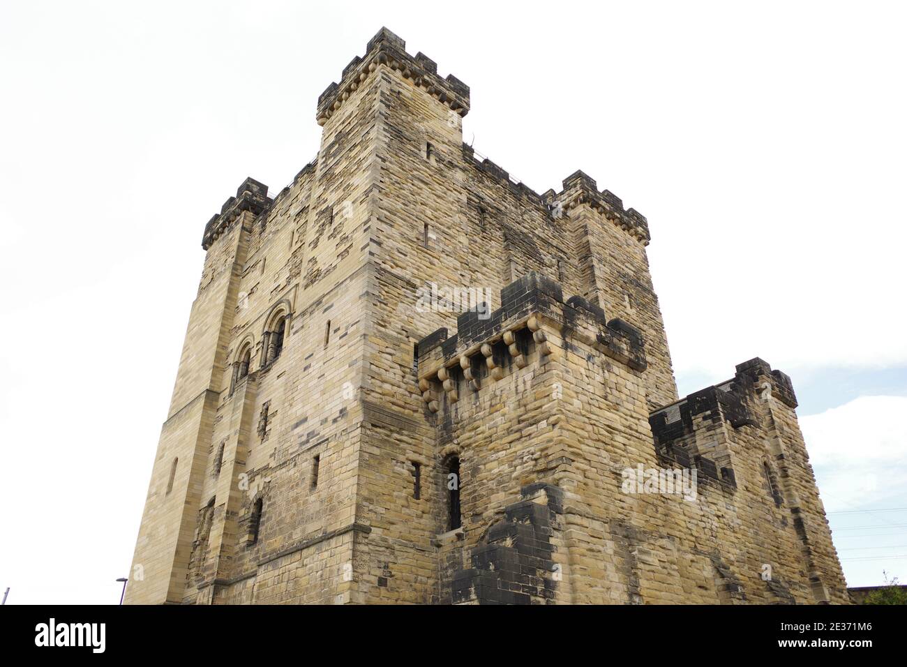 Newcastle upon Tyne UK: 2nd Aug 2020: Newcastle Castle exterior Stock ...