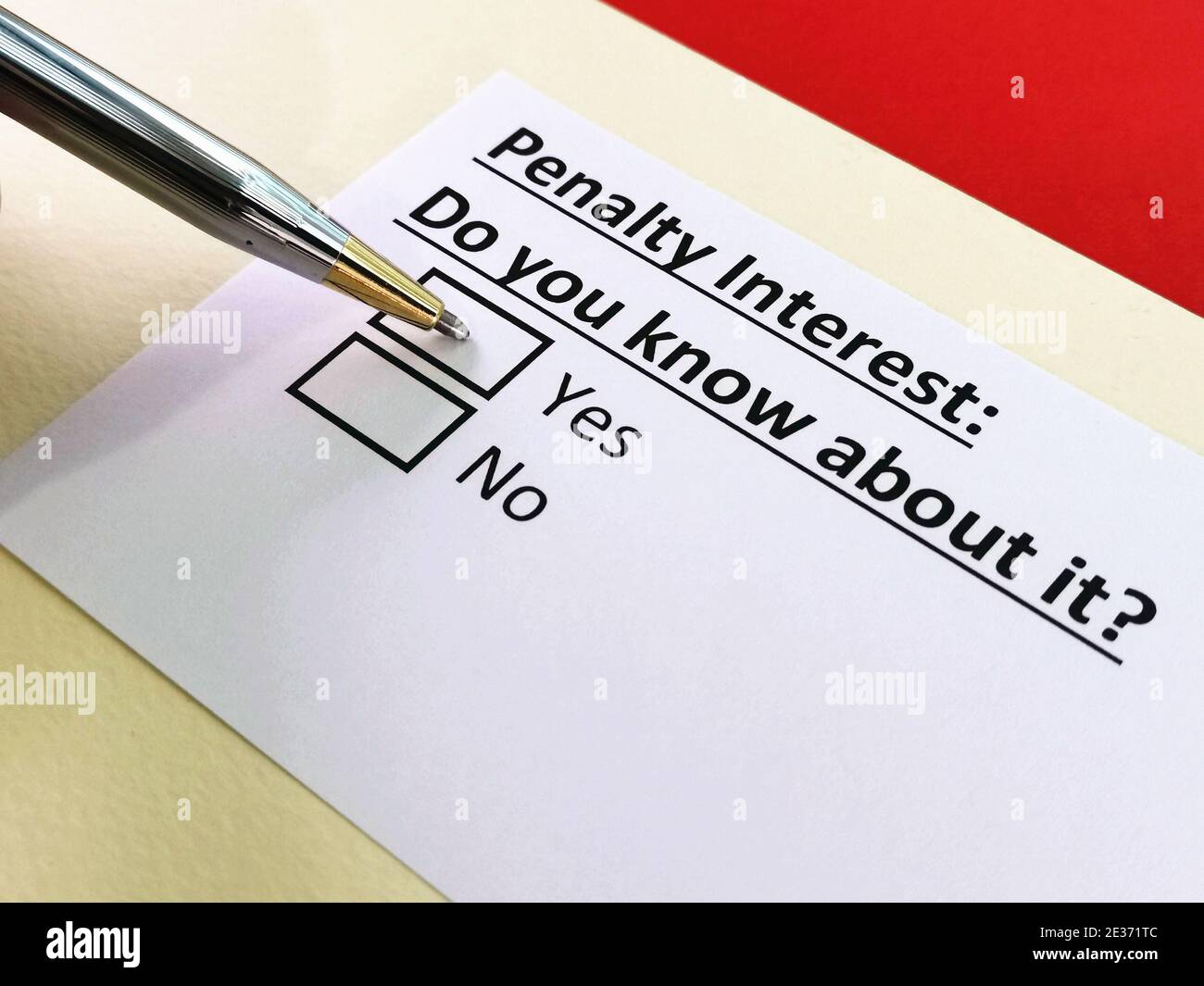 Penalty interest hi-res stock photography and images - Alamy