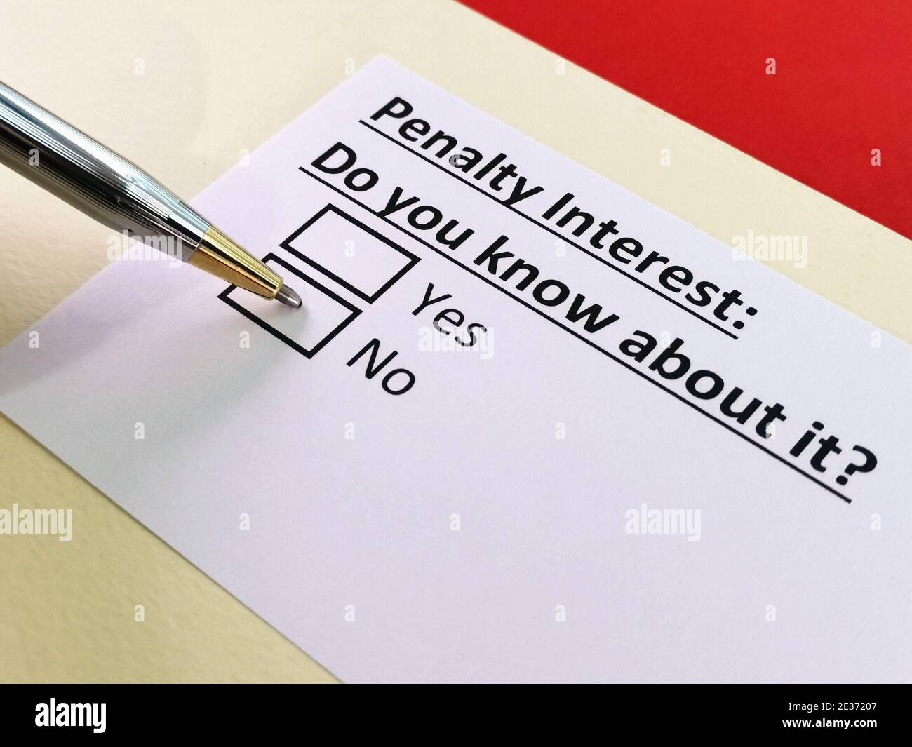 Penalty interest hi-res stock photography and images - Alamy