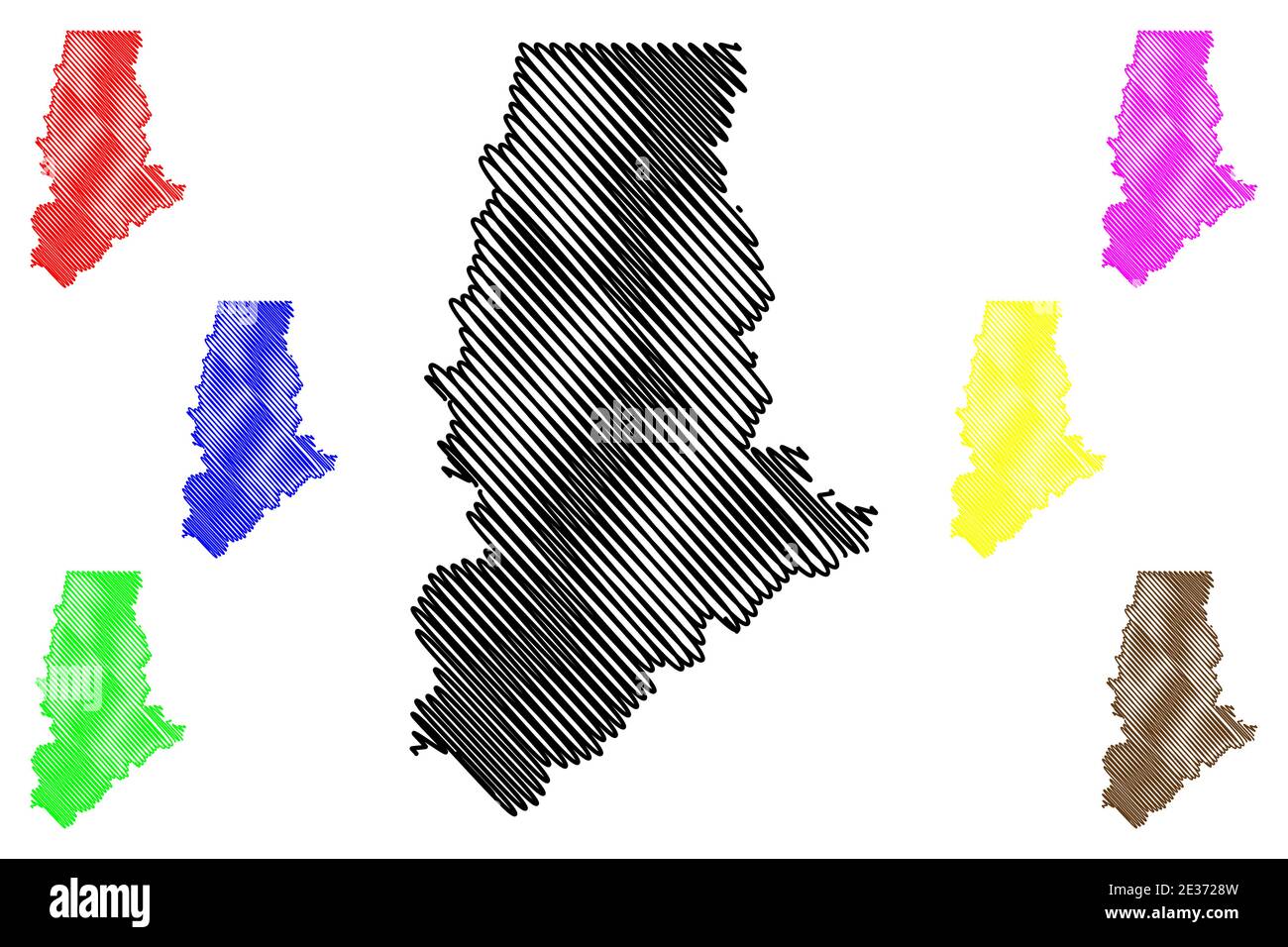 Map of ravalli montana Stock Vector Images - Alamy