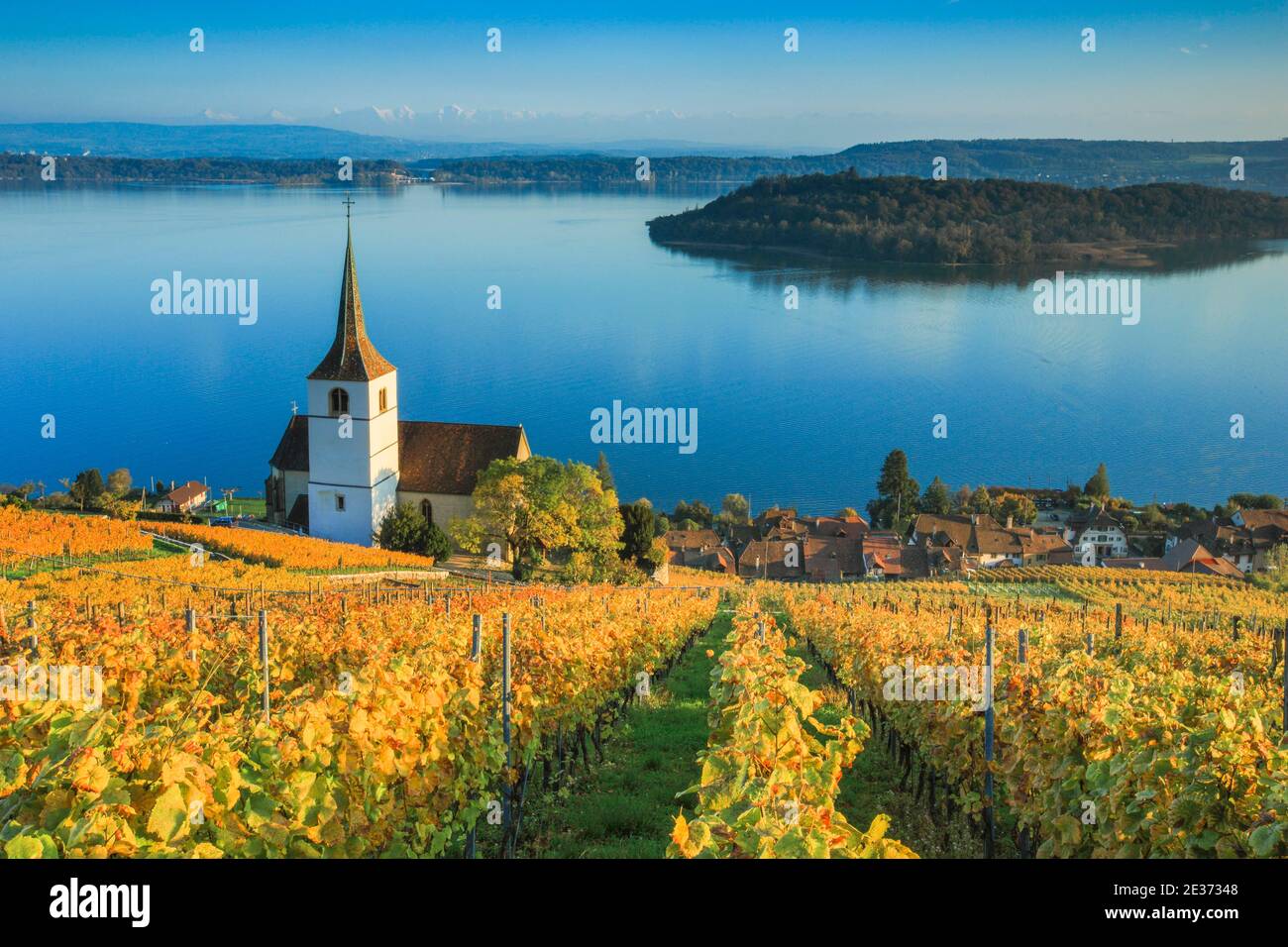 Ligerz on Lake Biel, Bern, Switzerland Stock Photo - Alamy