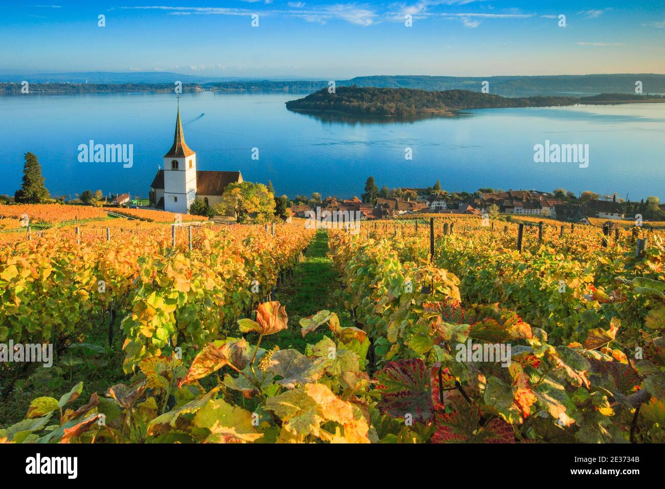 Ligerz on Lake Biel, Bern, Switzerland Stock Photo - Alamy