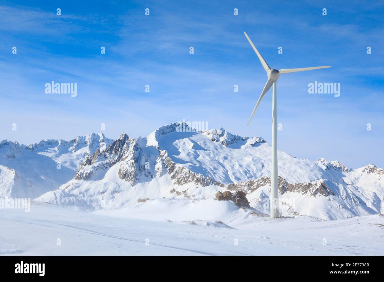 Wind turbine, Switzerland Stock Photo - Alamy