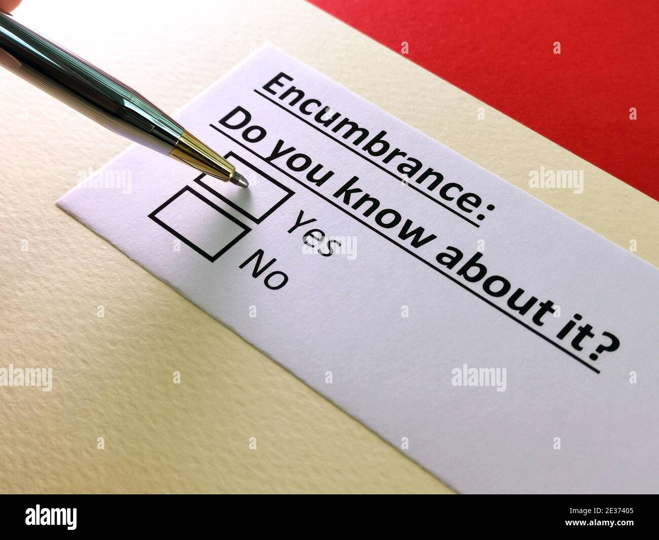 Encumbrance hi-res stock photography and images - Alamy