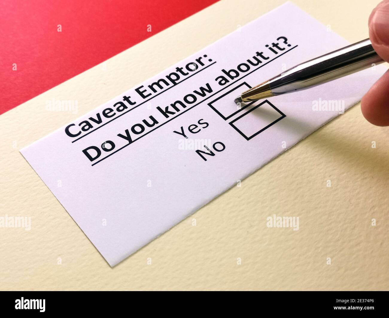 Caveat emptor hi-res stock photography and images - Alamy