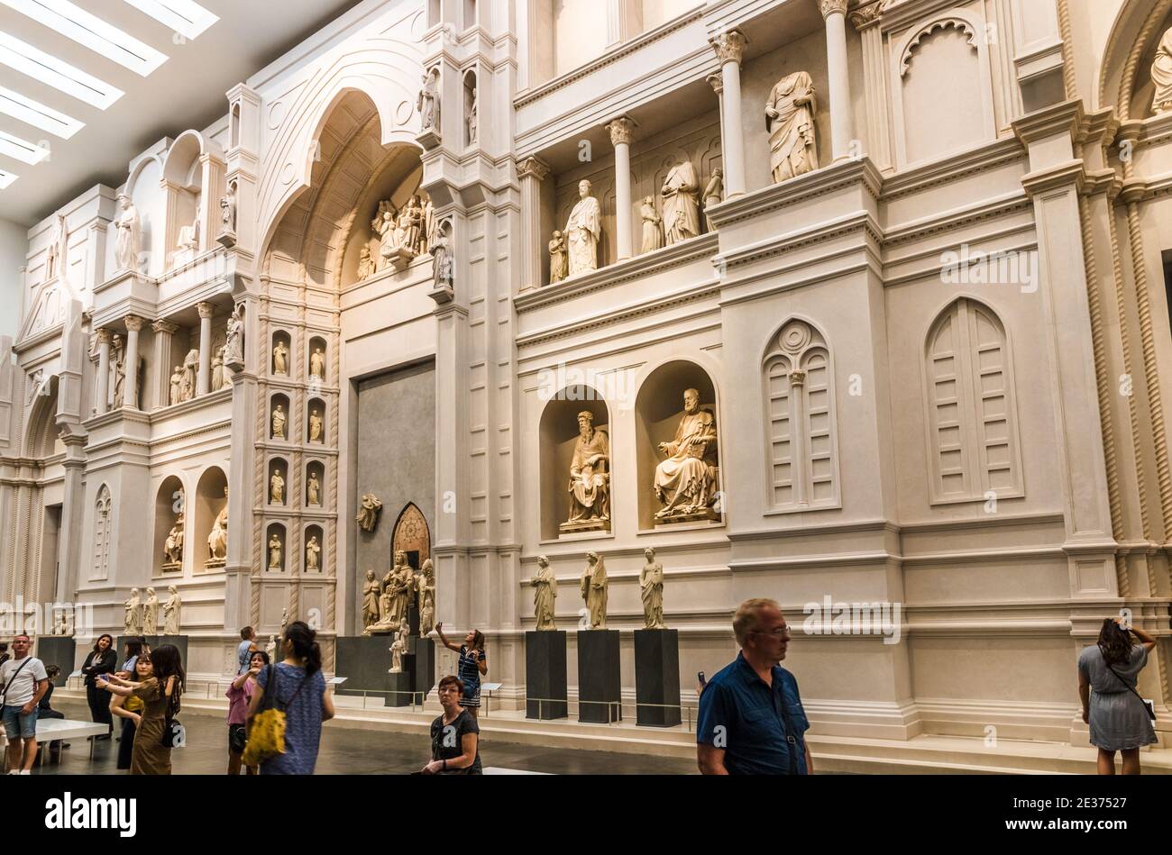 Stunning view of the Salone del Paradiso in the Opera del Duomo Museum ...