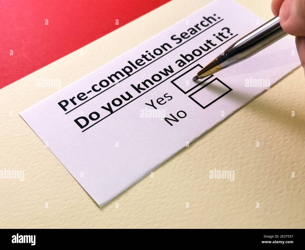 Pre completion hi-res stock photography and images - Alamy