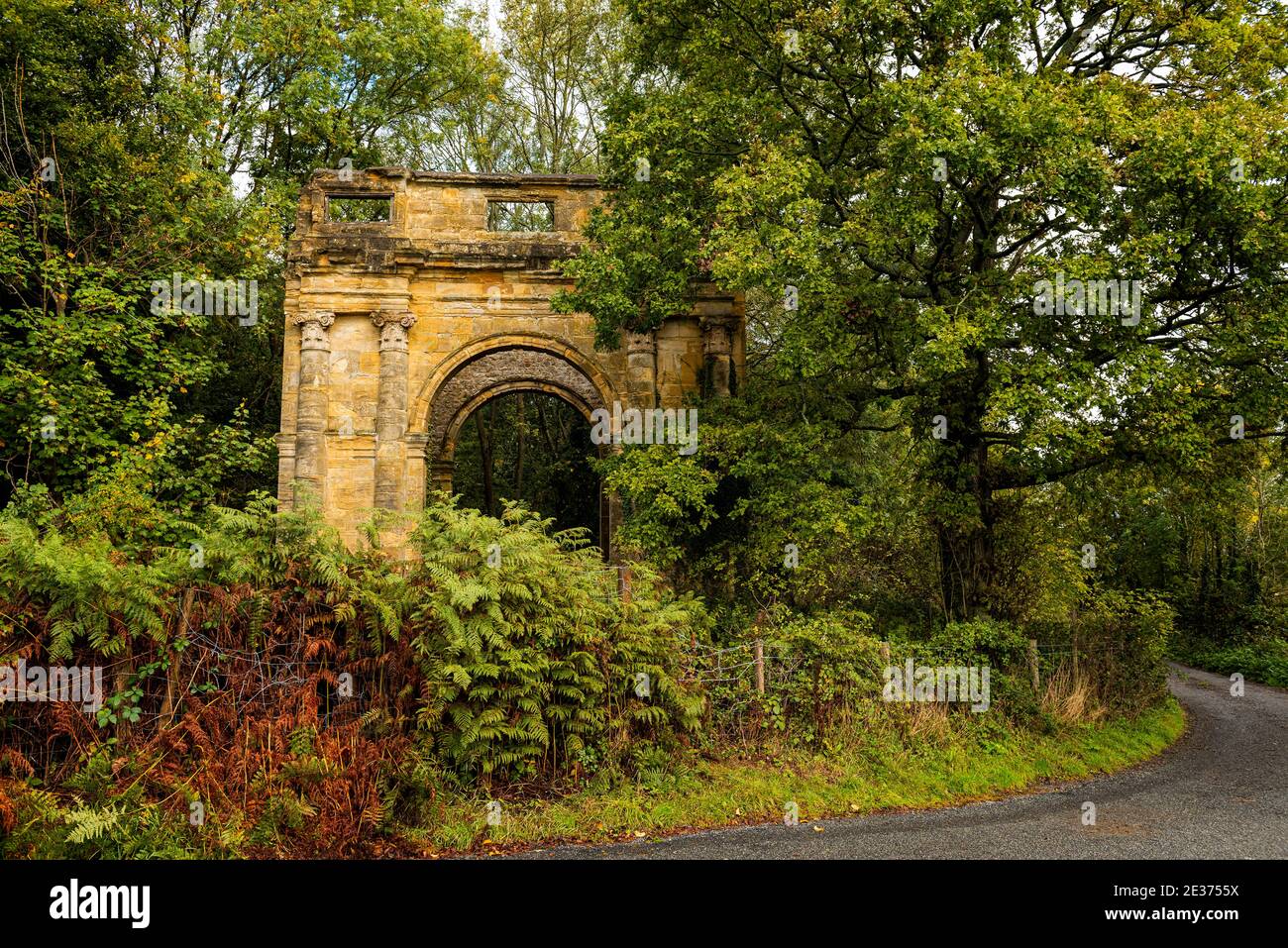 The old gate house to Mereworth Castle near Maidstone in Kent, England ...