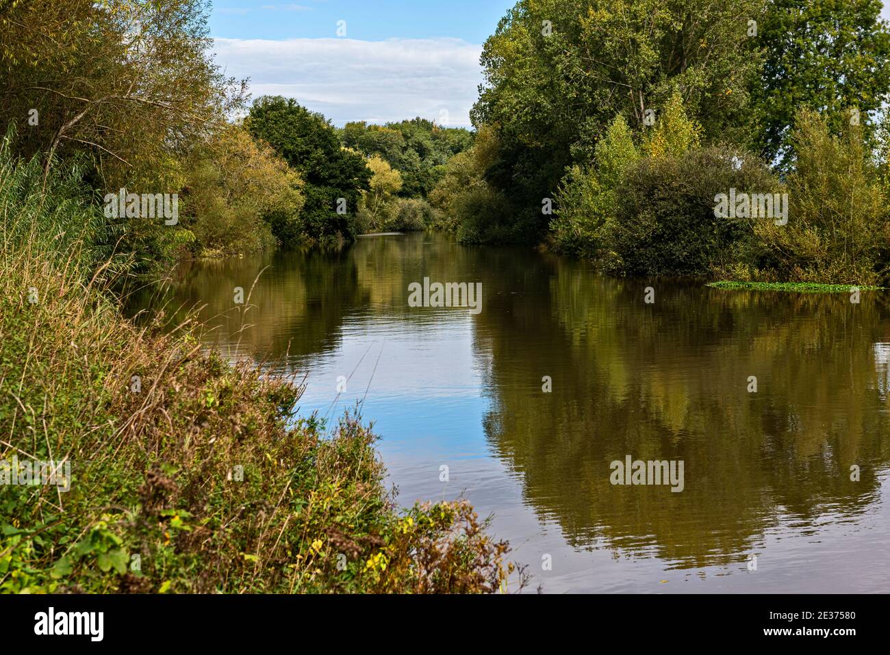 The River Medway near Yalding, Maidstone in Kent, England Stock Photo ...
