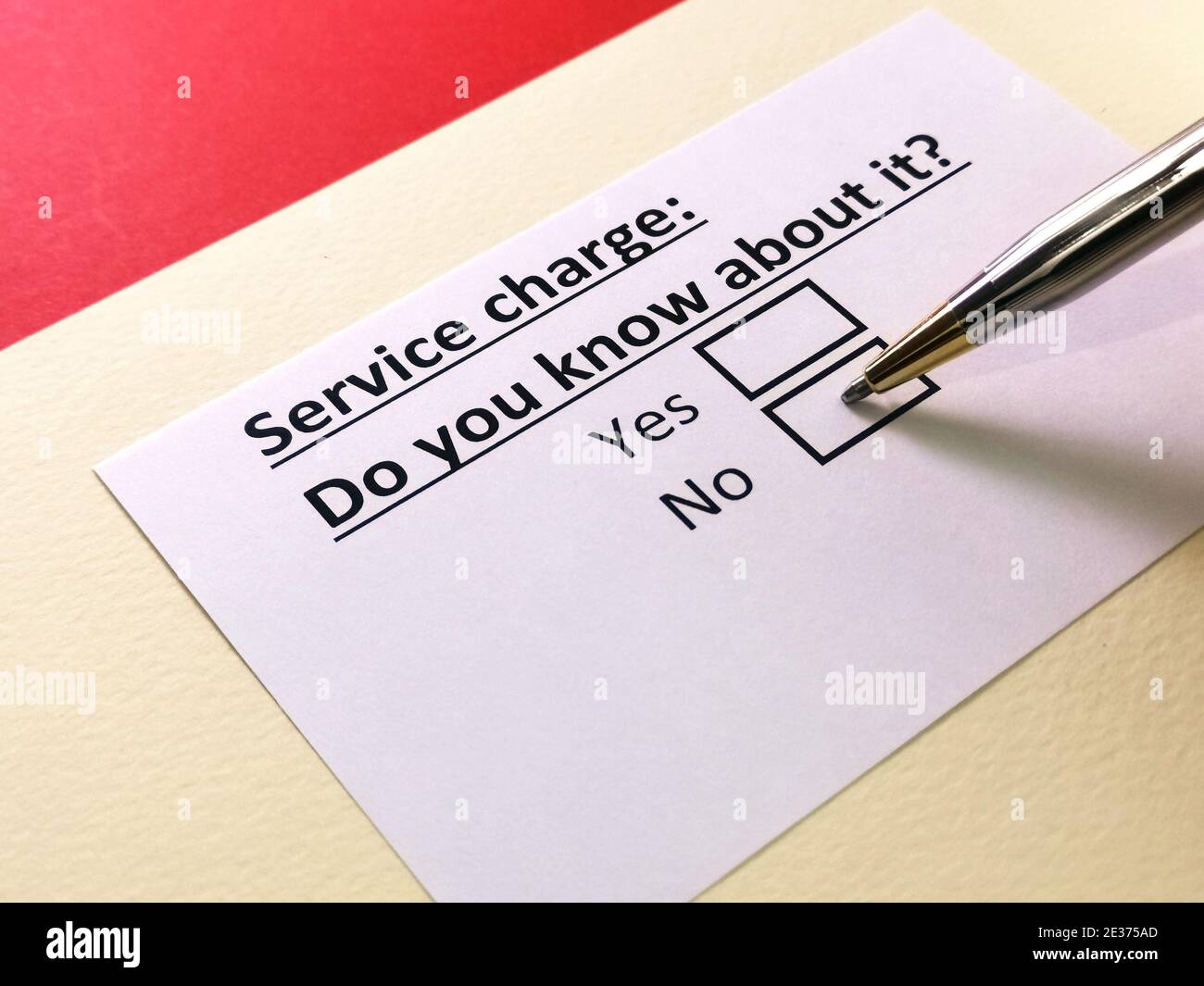 Service charge hi-res stock photography and images - Alamy