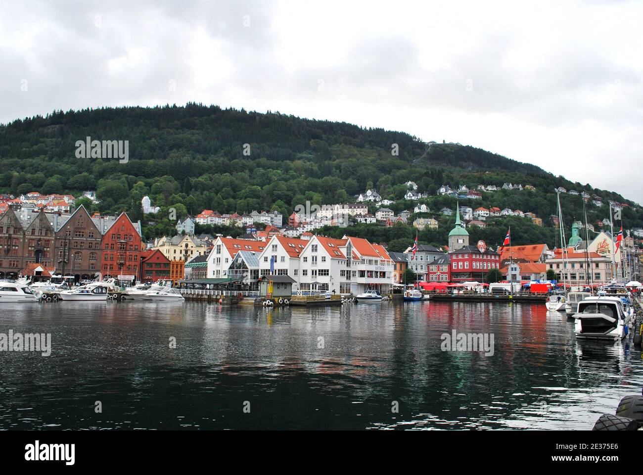 Bryggen area in Bergen Norway Stock Photo - Alamy