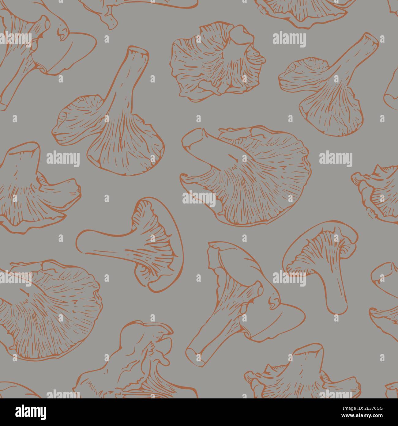 Seamless mushroom pattern hi-res stock photography and images - Alamy