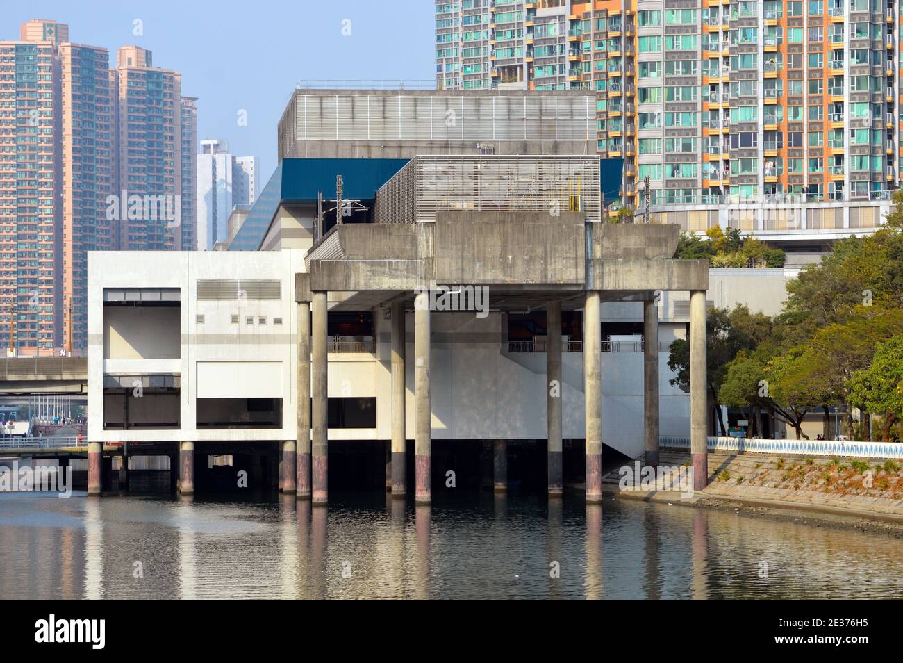 End of the West Rail Line at Tuen Mun Station, Tuen Mun, Hong Kong ...