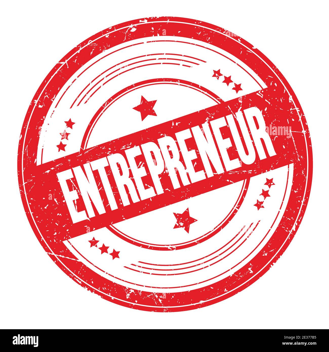 ENTREPRENEUR text on red round grungy texture stamp Stock Photo - Alamy
