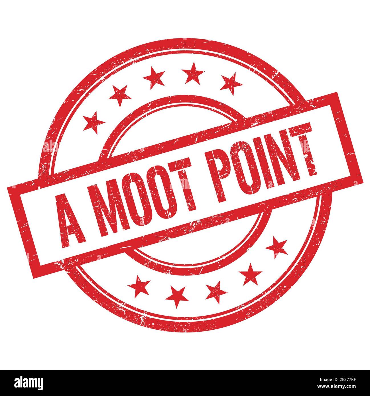 A MOOT POINT text written on red round vintage rubber stamp Stock Photo ...