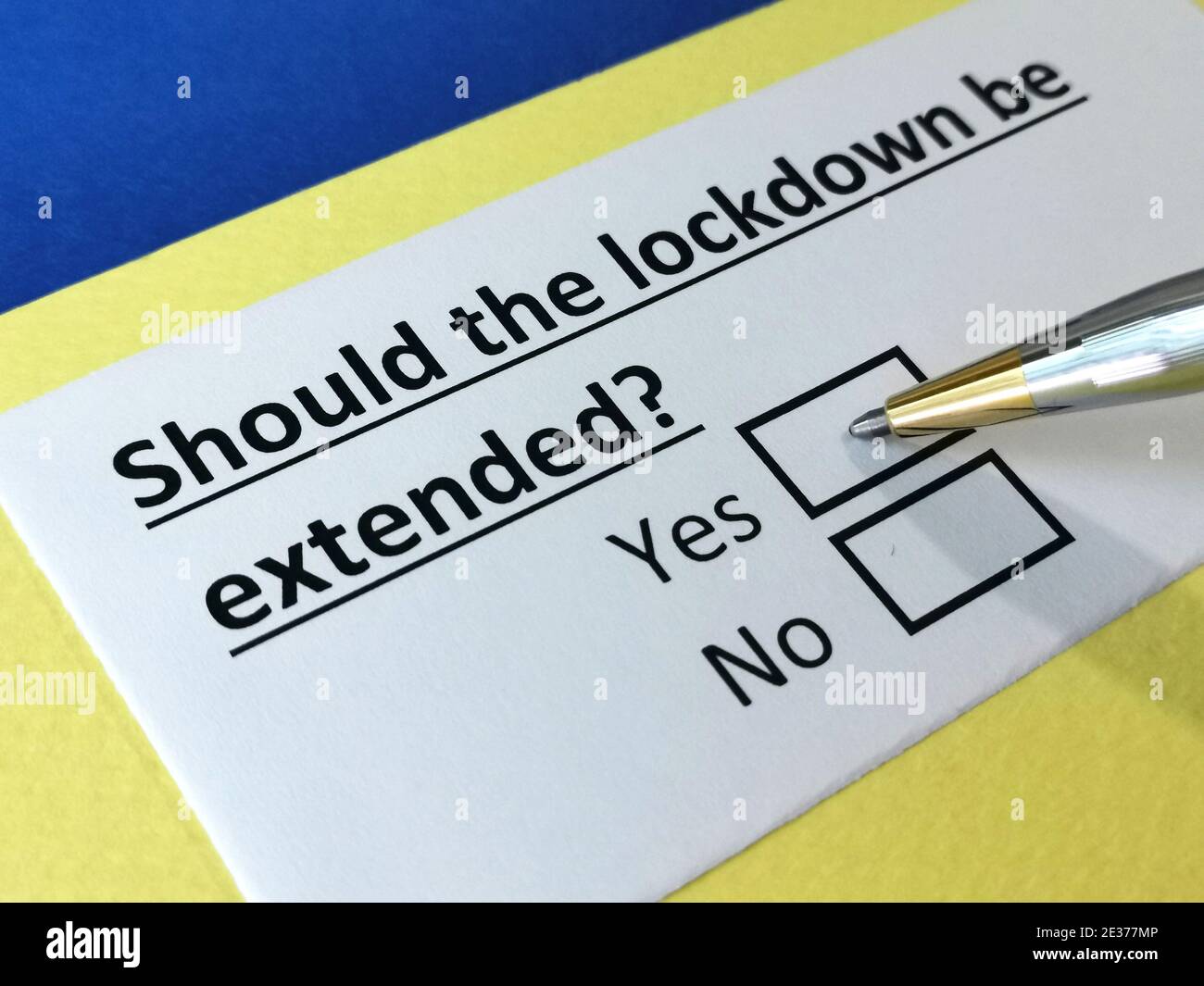 Lockdown extension hi-res stock photography and images - Alamy