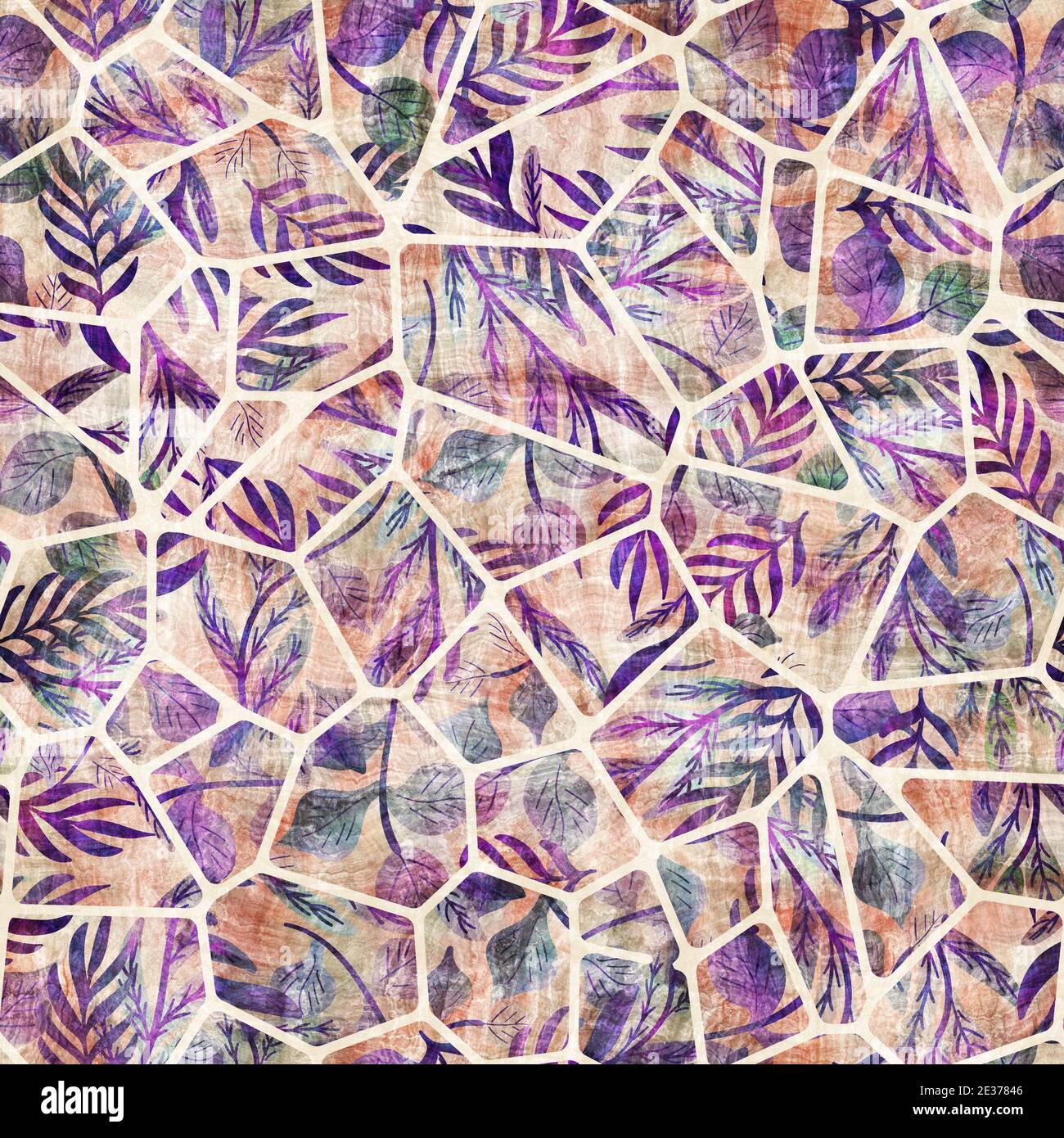 Seamless geo tile shape collage surface pattern Stock Photo - Alamy