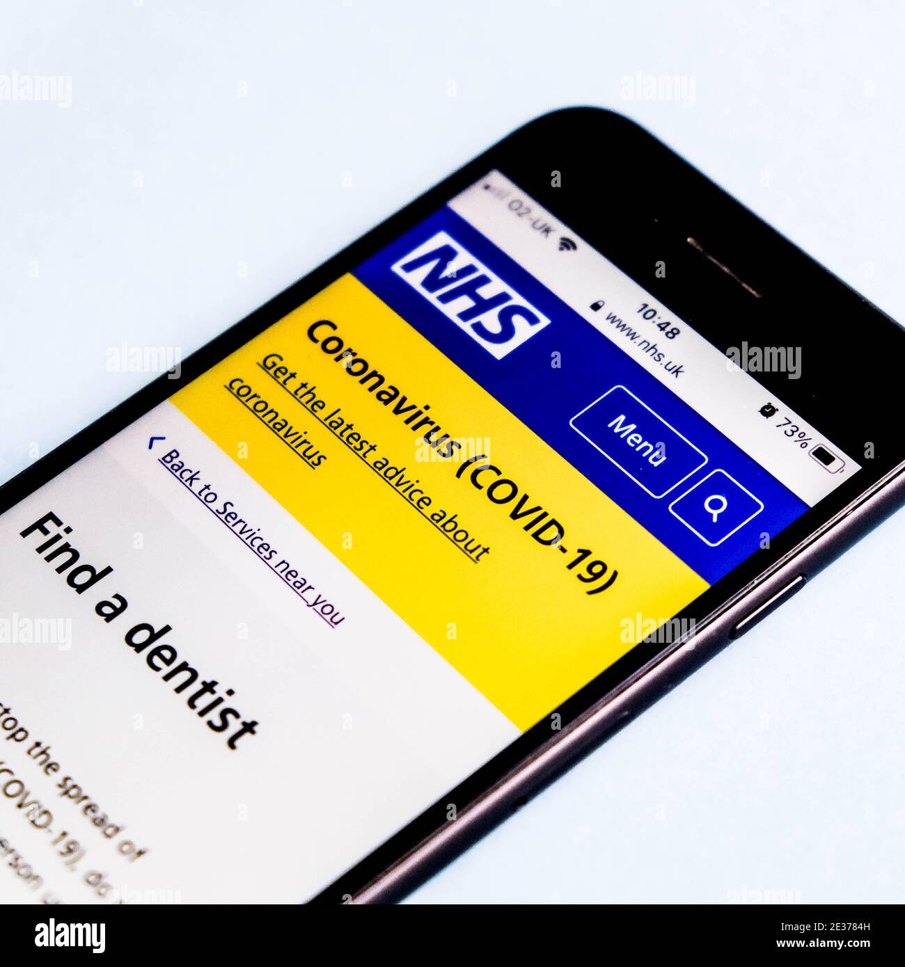 London UK, January 17 2021, NHS App Mobile Or Smart Phone Screenshot ...