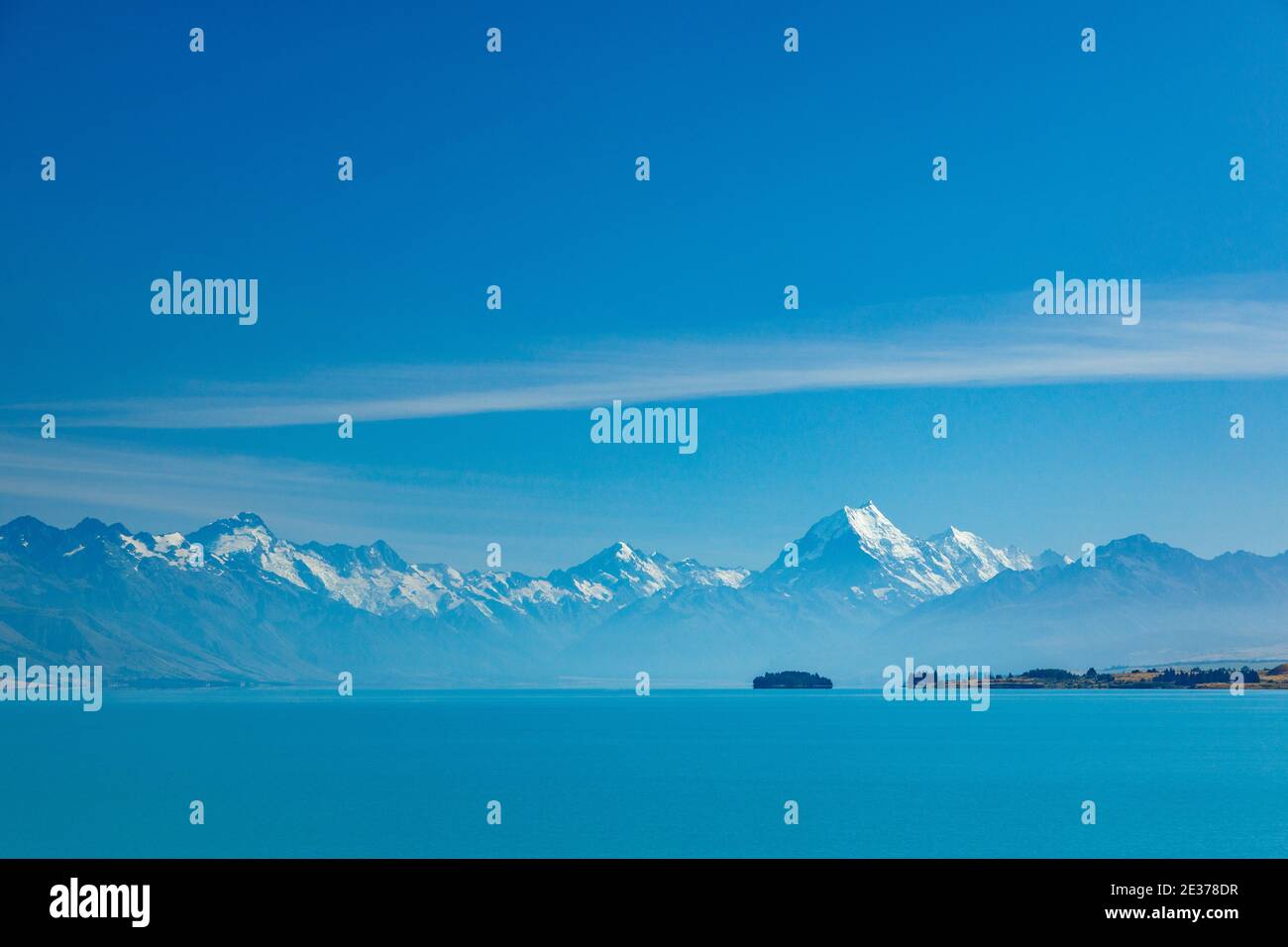 Lake Tekapo within the Mackenzie Basin, South Island, New Zealand ...