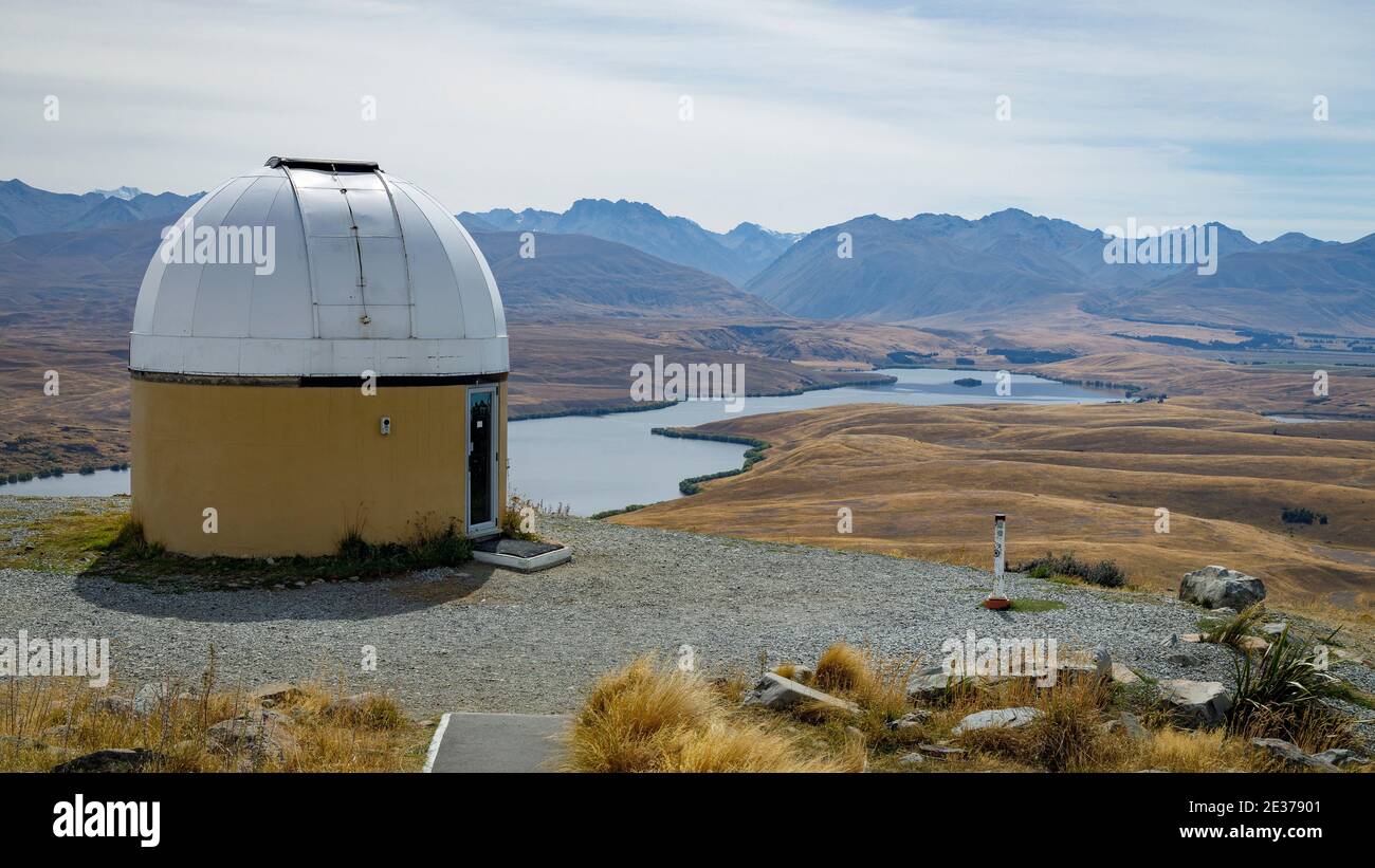 The 1965 University of Canterbury Mount John Observatory, overlooking ...