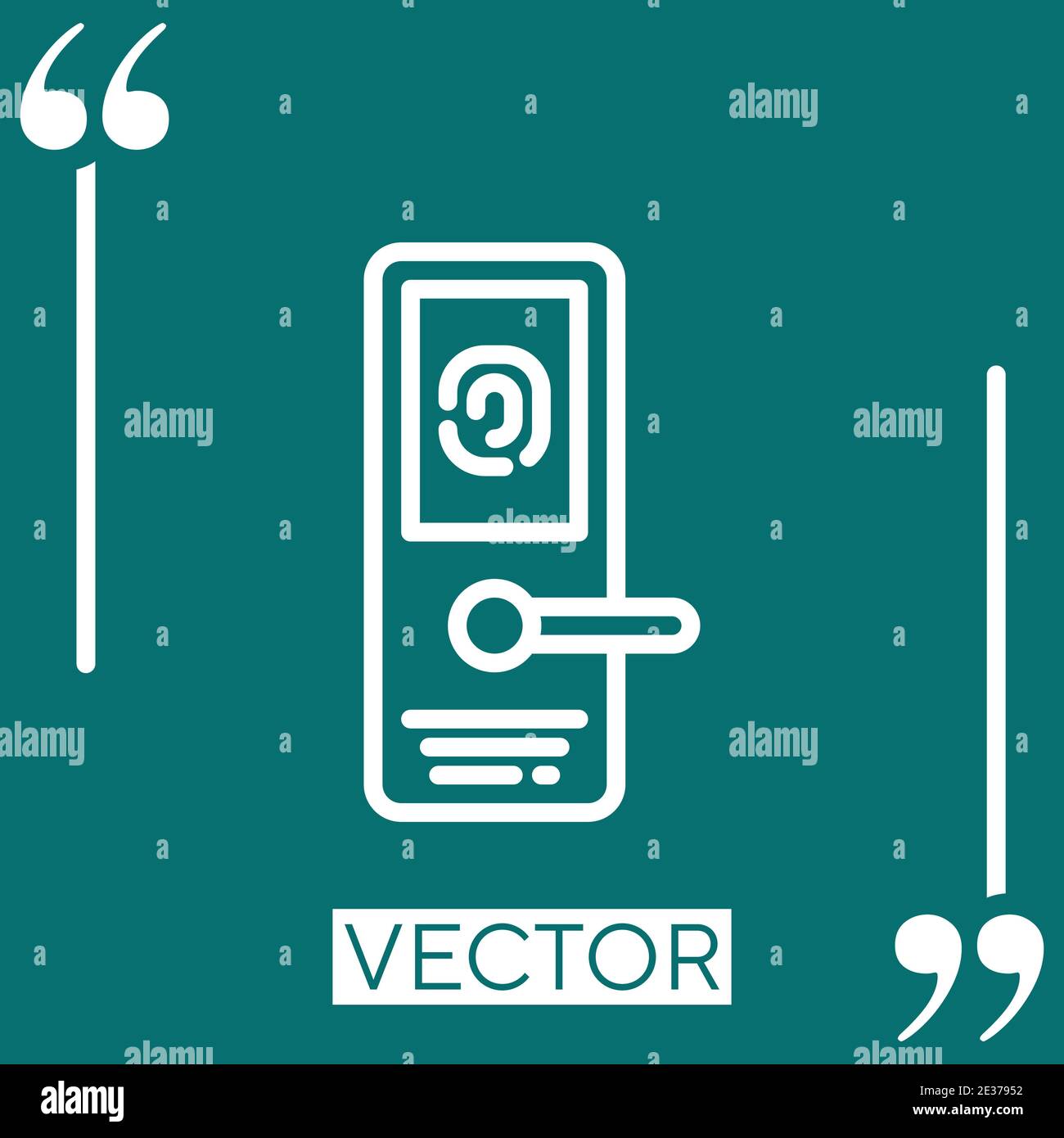 door knob vector icon Linear icon. Editable stroke line Stock Vector ...