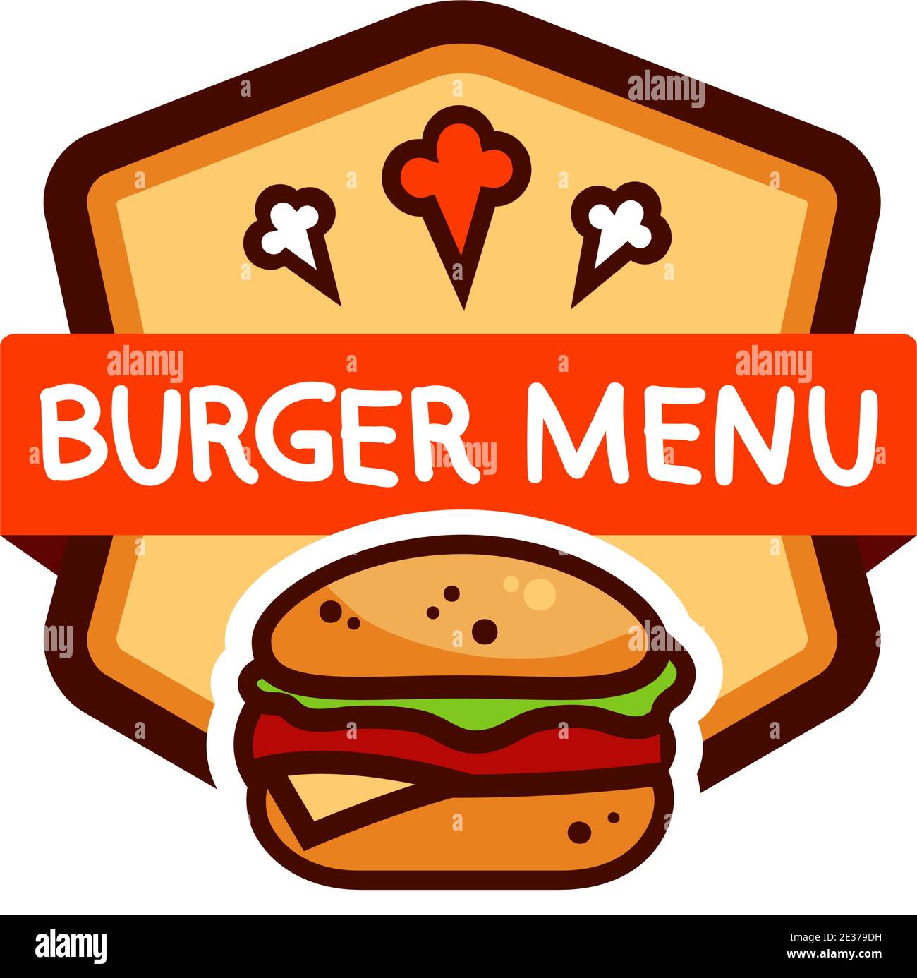 Vintage burger bar sign Cut Out Stock Images & Pictures - Alamy