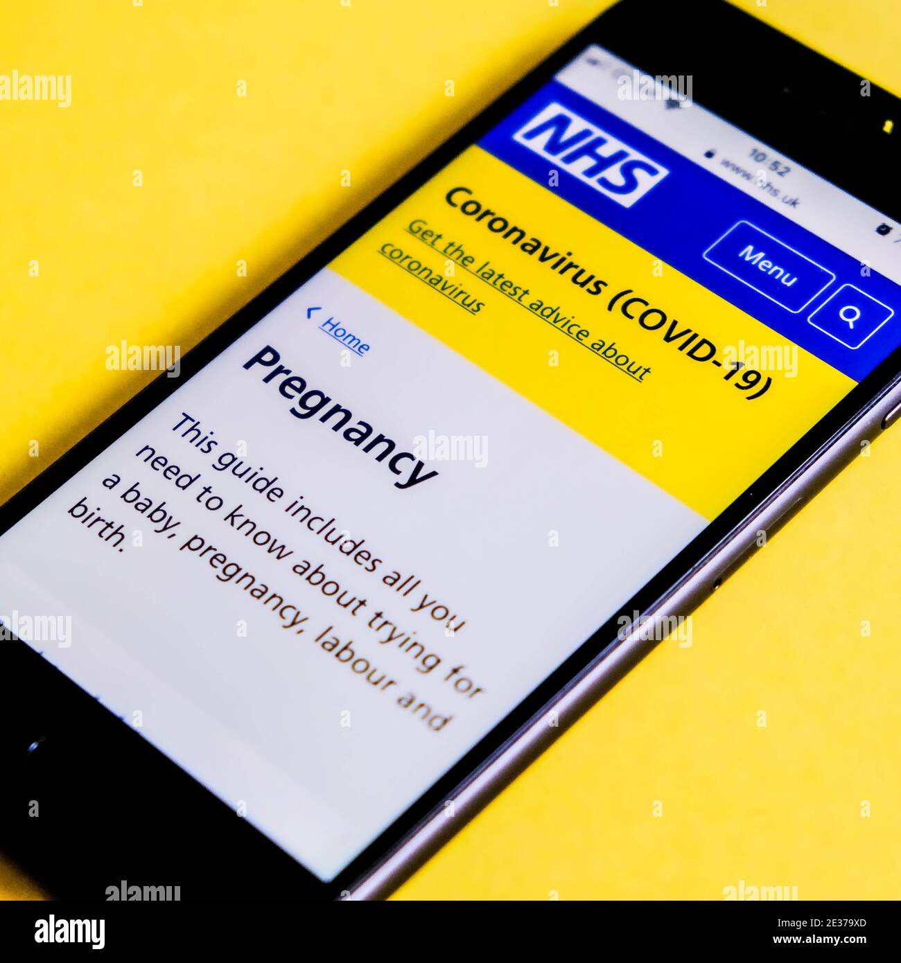 London UK, January 17 2021, NHS App Mobile Or Smart Phone Screenshot ...