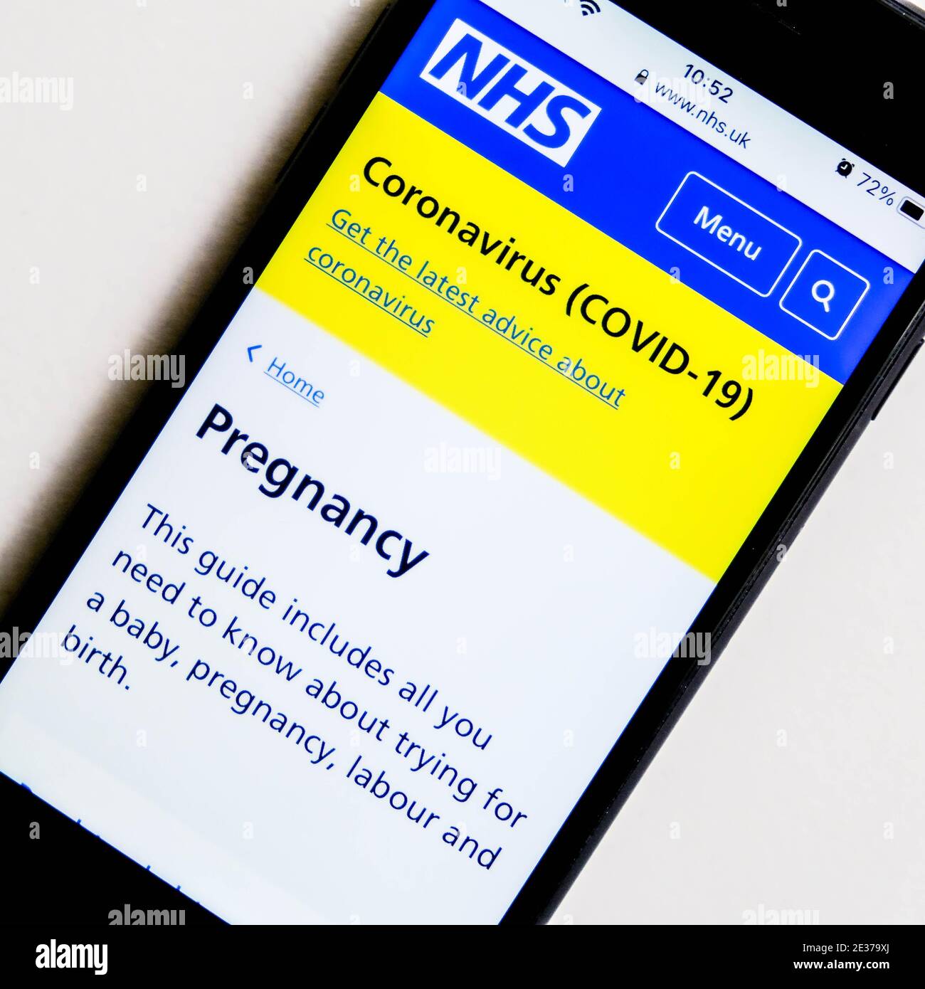 London UK, January 17 2021, NHS App Mobile Or Smart Phone Screenshot ...