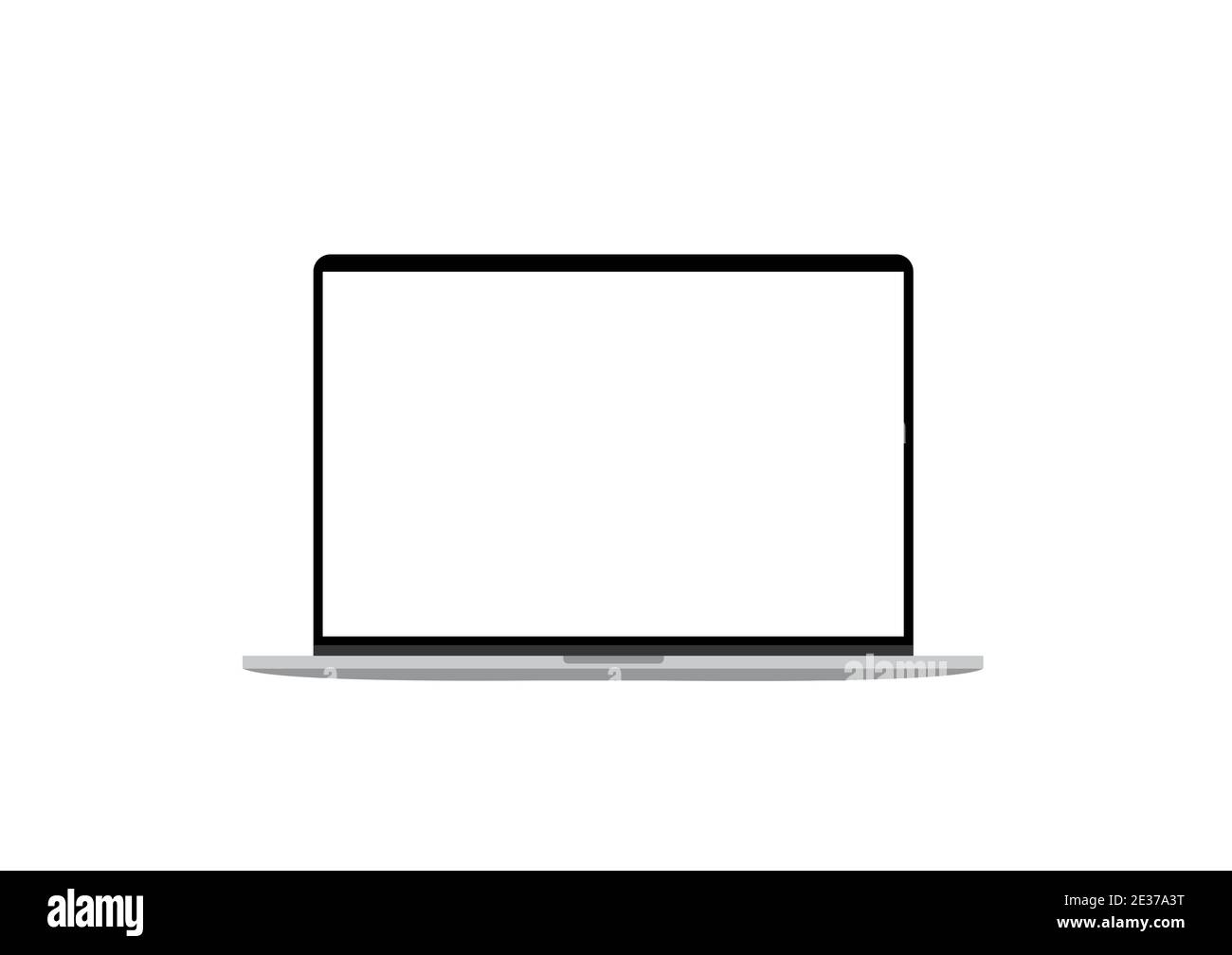 Blank laptop screen computer Stock Vector Images - Alamy
