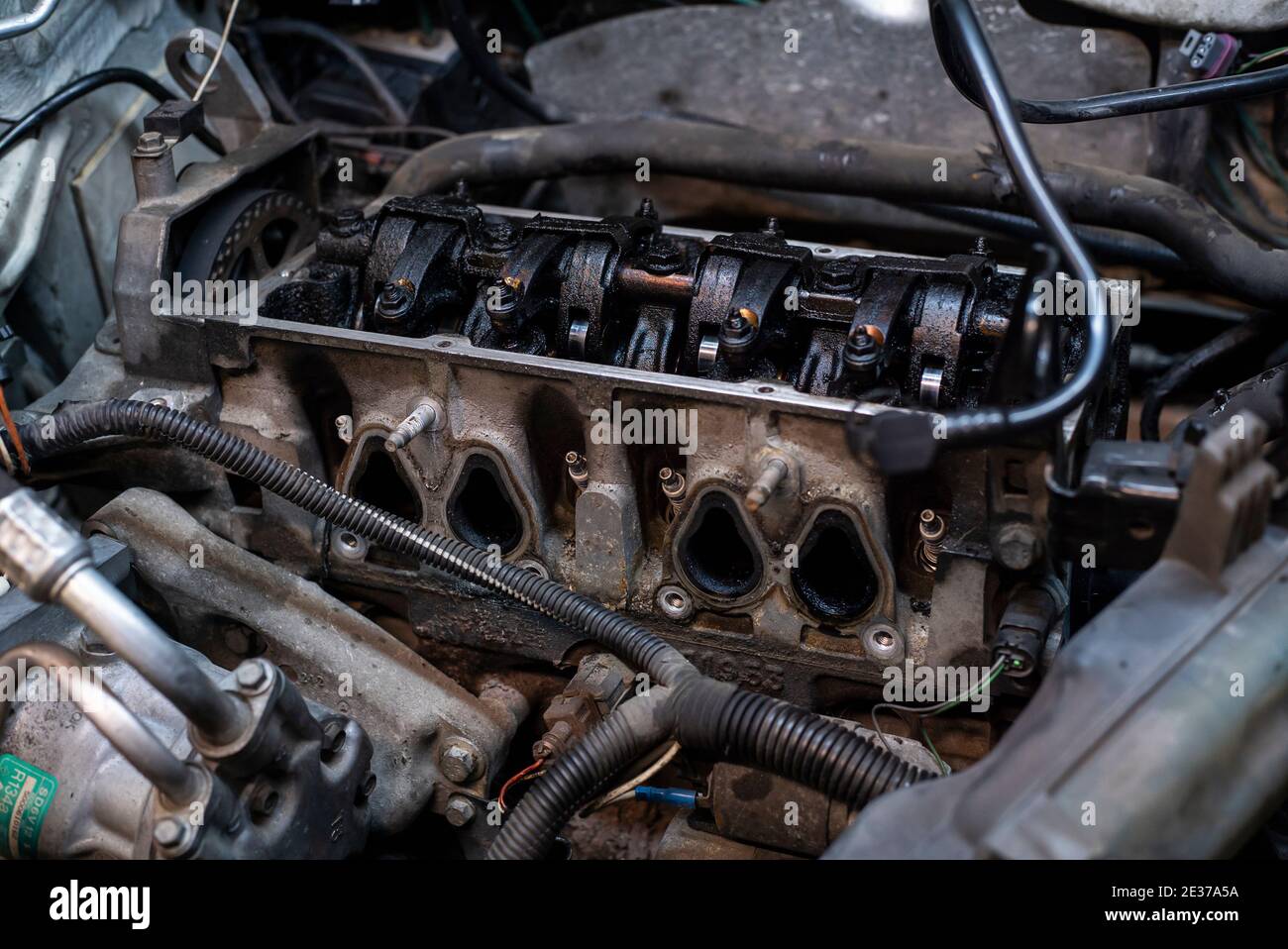 Disassembled Car engine detail 2 Stock Photo - Alamy