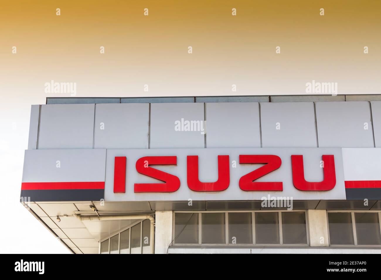 Ankara, Turkey : Isuzu dealership signage. Isuzu is a Japanese ...