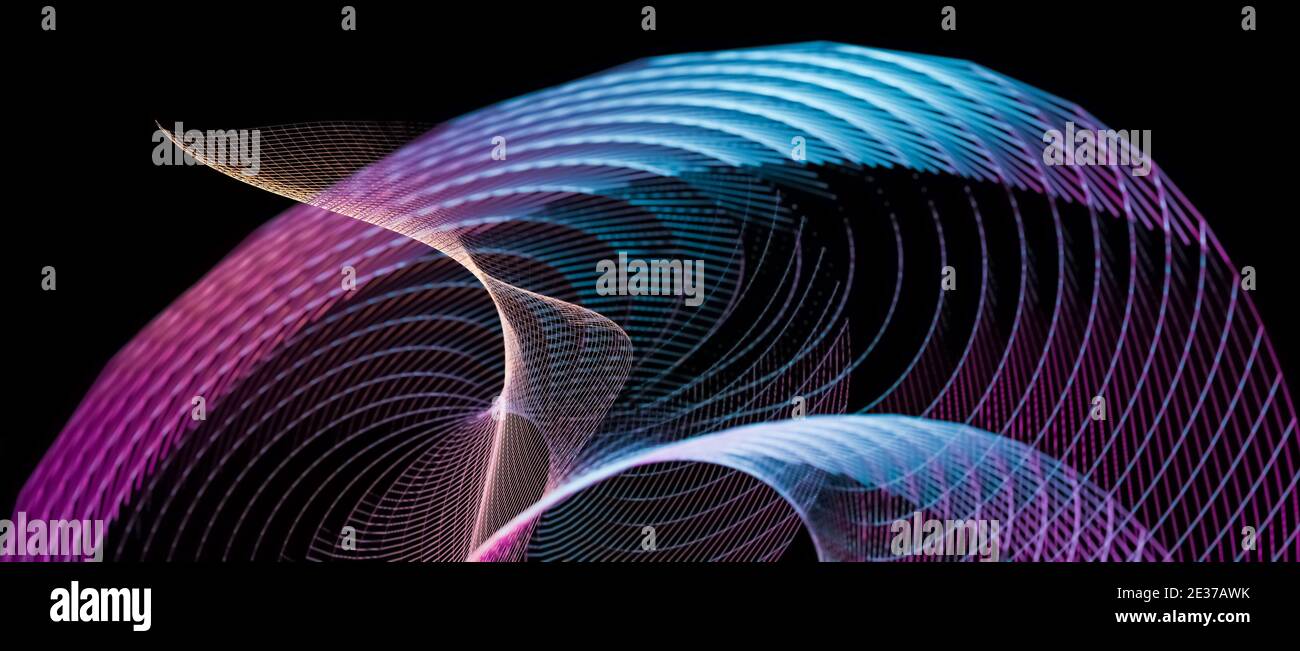 Round Elegant Fragile Circular Wireframe Structure Modern Abstract Virtual Grid Background