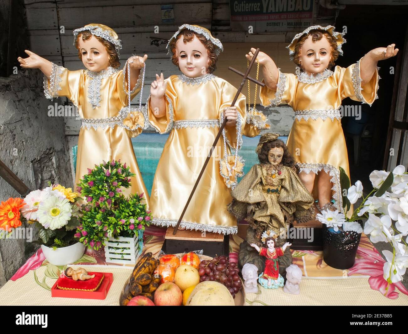 Malabon, Philippines. 17th Jan, 2021. Different kinds of Sto. Niño ...