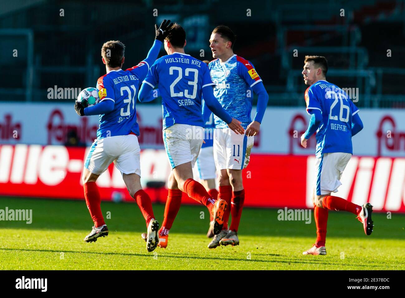 Kiel, Germany. 17th Jan, 2021. Football: 2. Bundesliga, Holstein Kiel ...