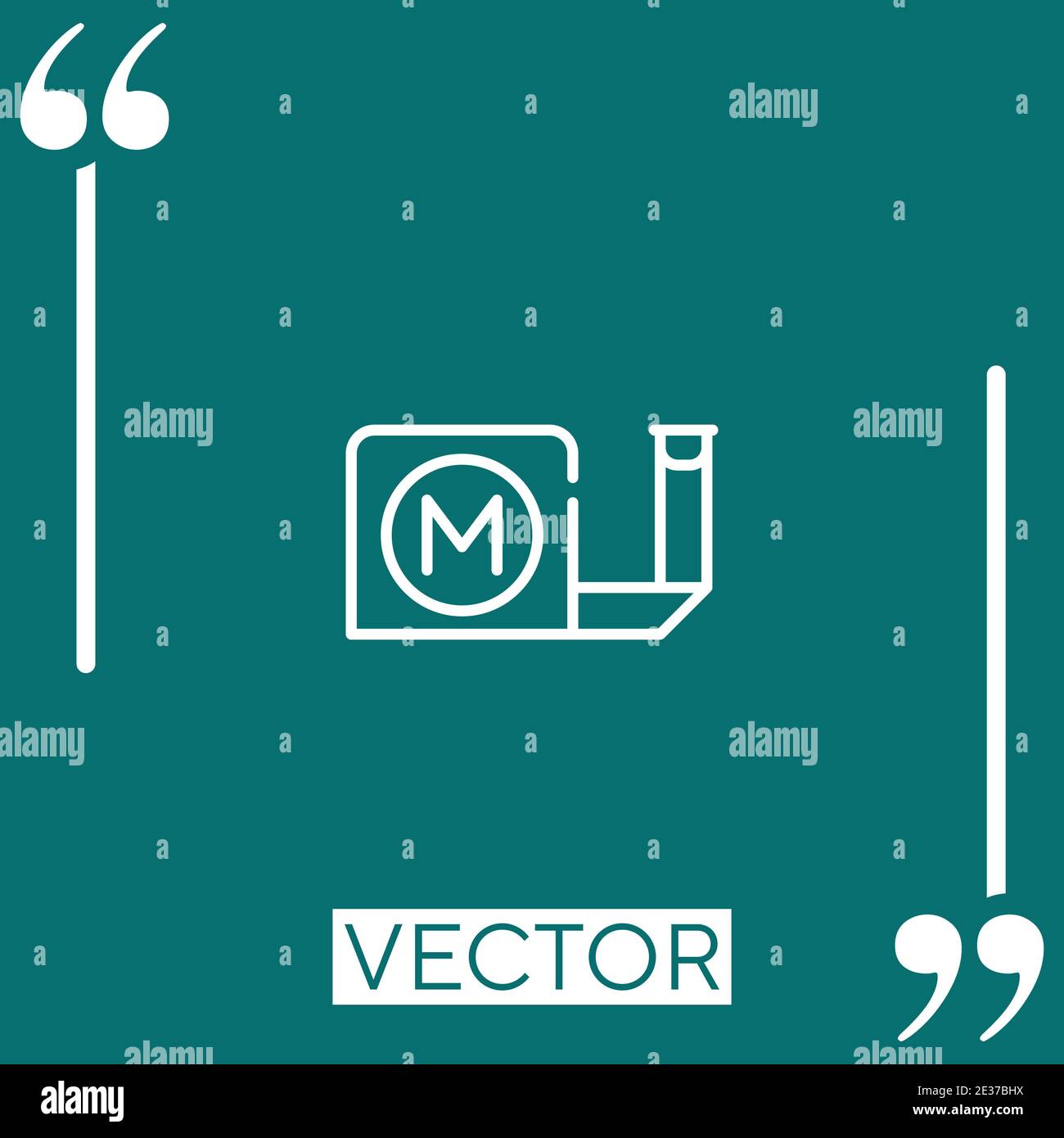 meter vector icon Linear icon. Editable stroked line Stock Vector Image ...