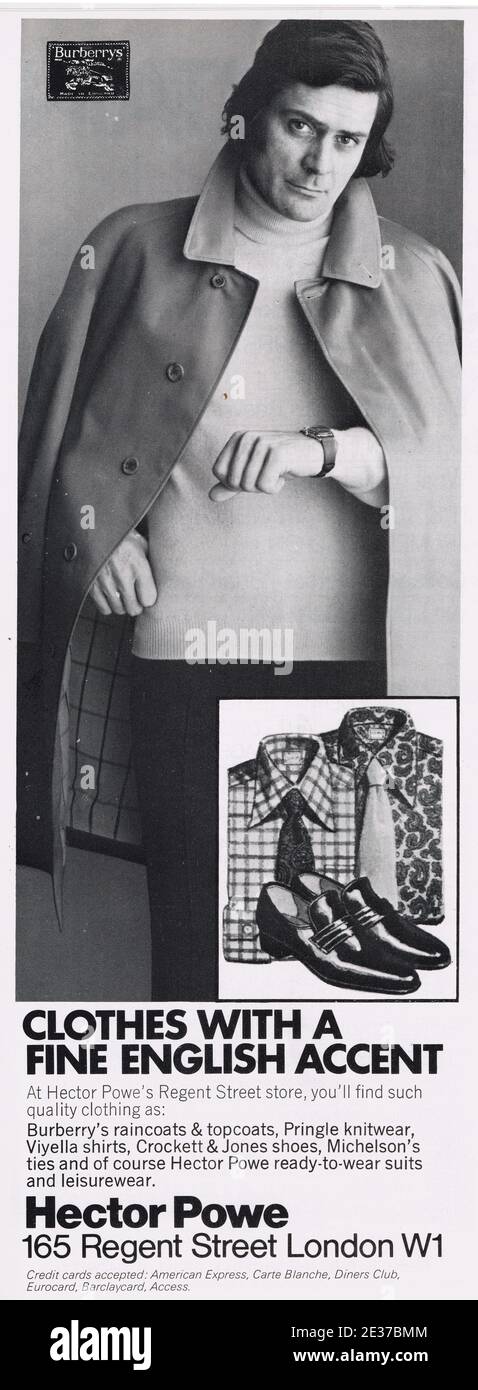 Advertisement for, In Britain Magazine, 1974 Stock Photo - Alamy