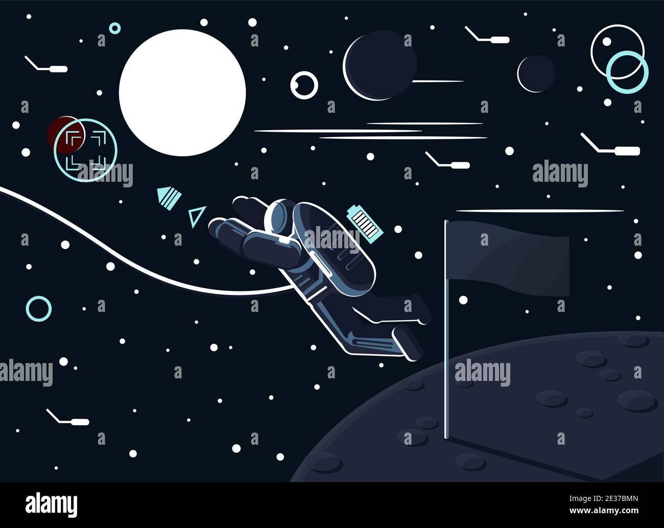 Moon explorer Stock Vector Images - Alamy