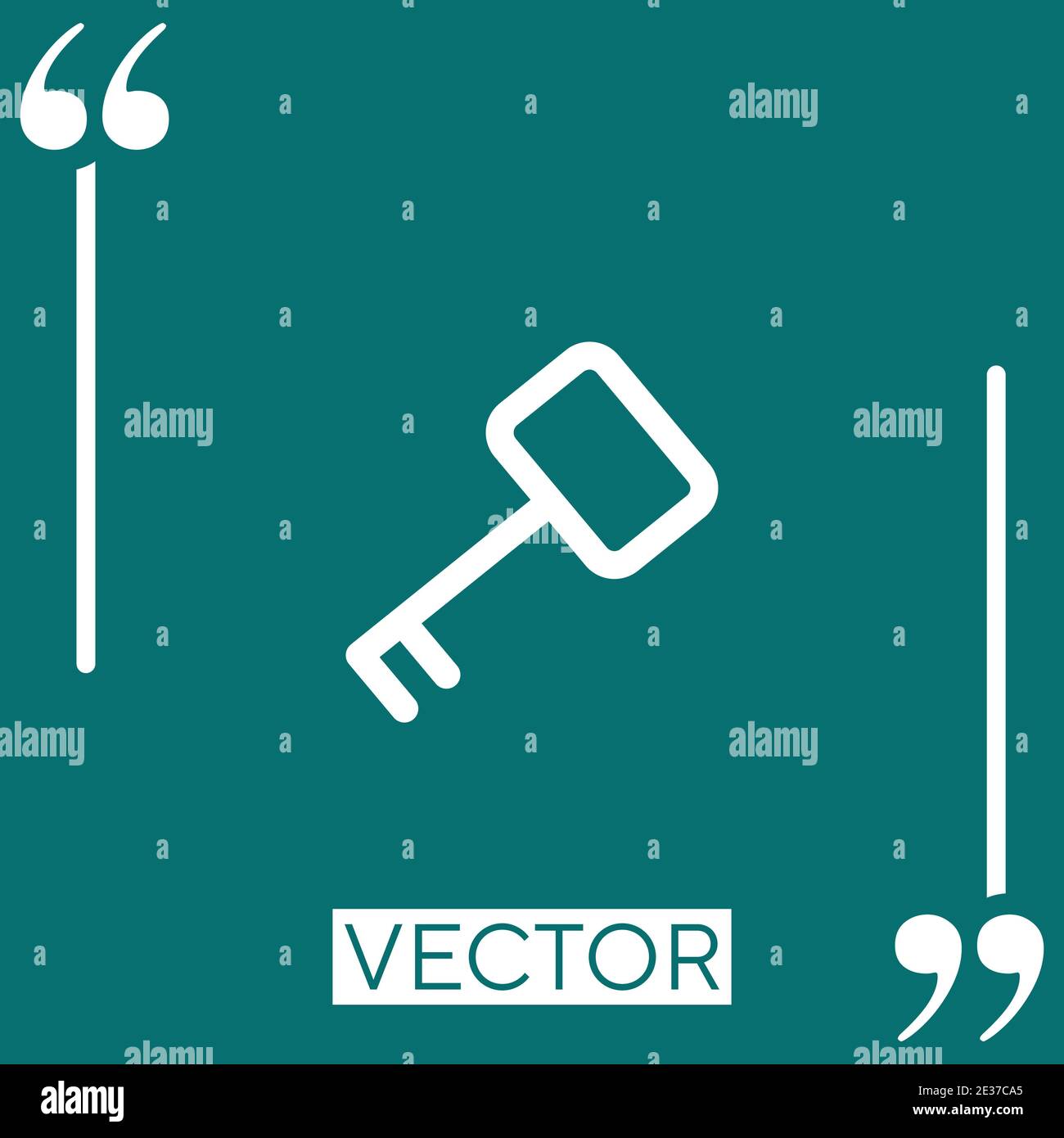 access key Linear icon. Editable stroke line Stock Vector Image & Art ...