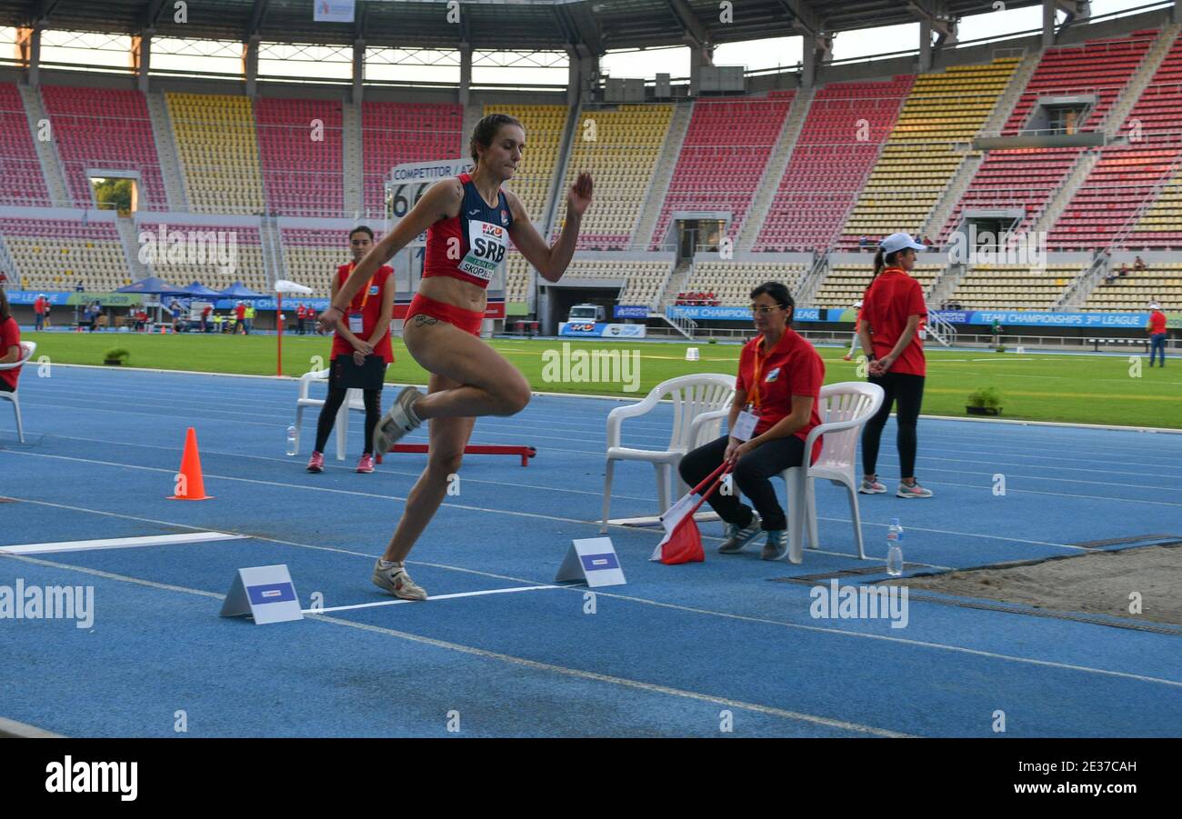 Skopje, Macedonia - August, 10-11, 2019 European Athletics Team ...