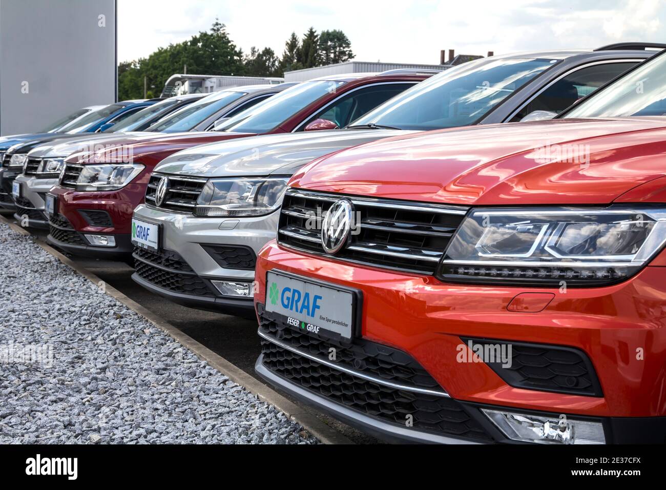 Furth, Germany: Volkswagen group dealership and service, Skoda, Seat ...