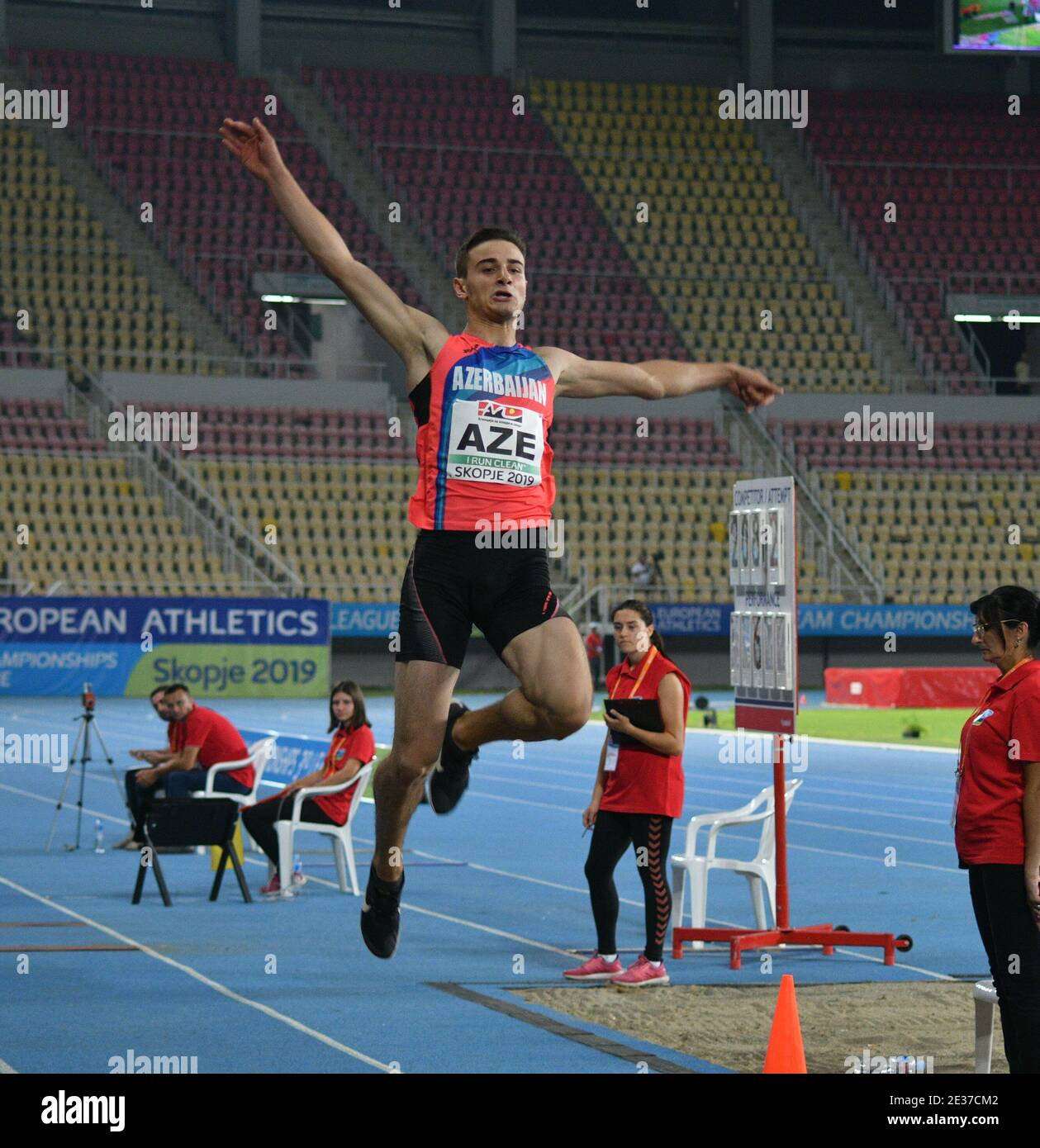 Skopje, Macedonia - August, 10-11, 2019 European Athletics Team ...