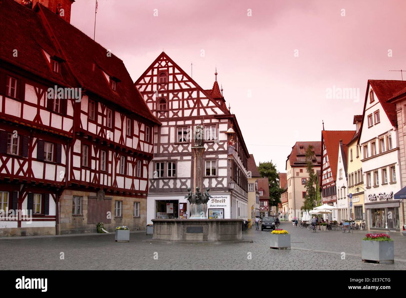 Traditional German houses of the Old Town, Forchheim, Bavaria Stock ...