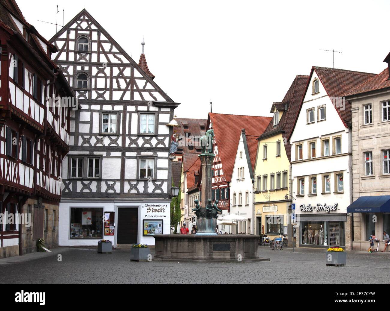 Traditional German houses of the Old Town, Forchheim, Bavaria Stock ...