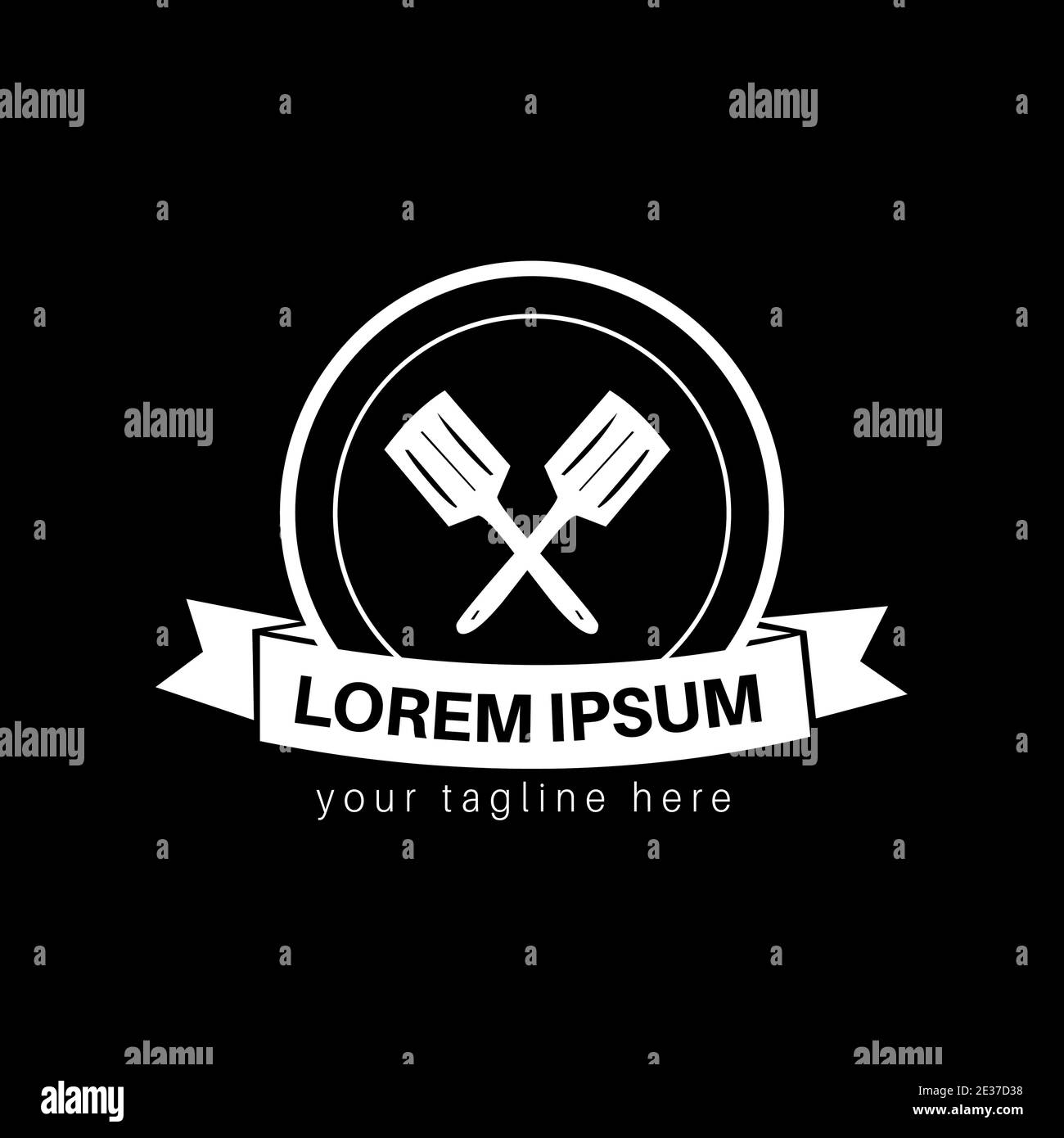 Restaurant drink food meal dinner lunch kitchen label menu logo vector ...