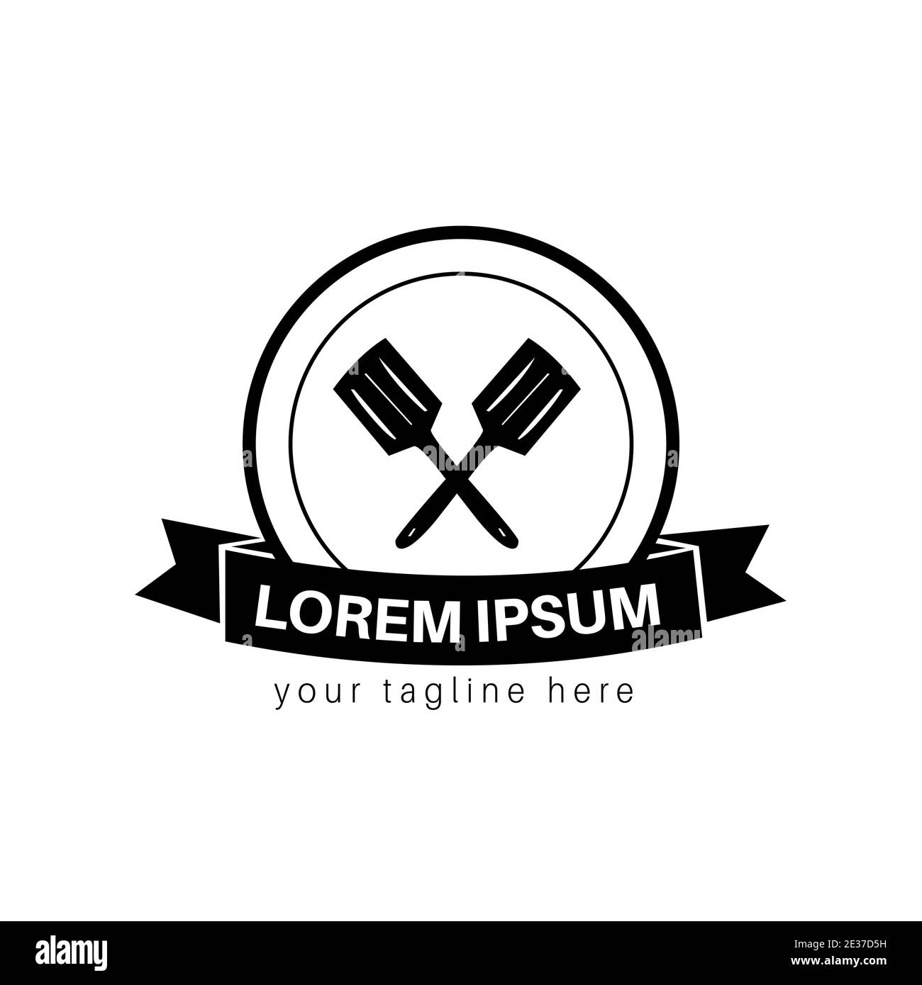 Restaurant drink food meal dinner lunch kitchen label menu logo vector ...